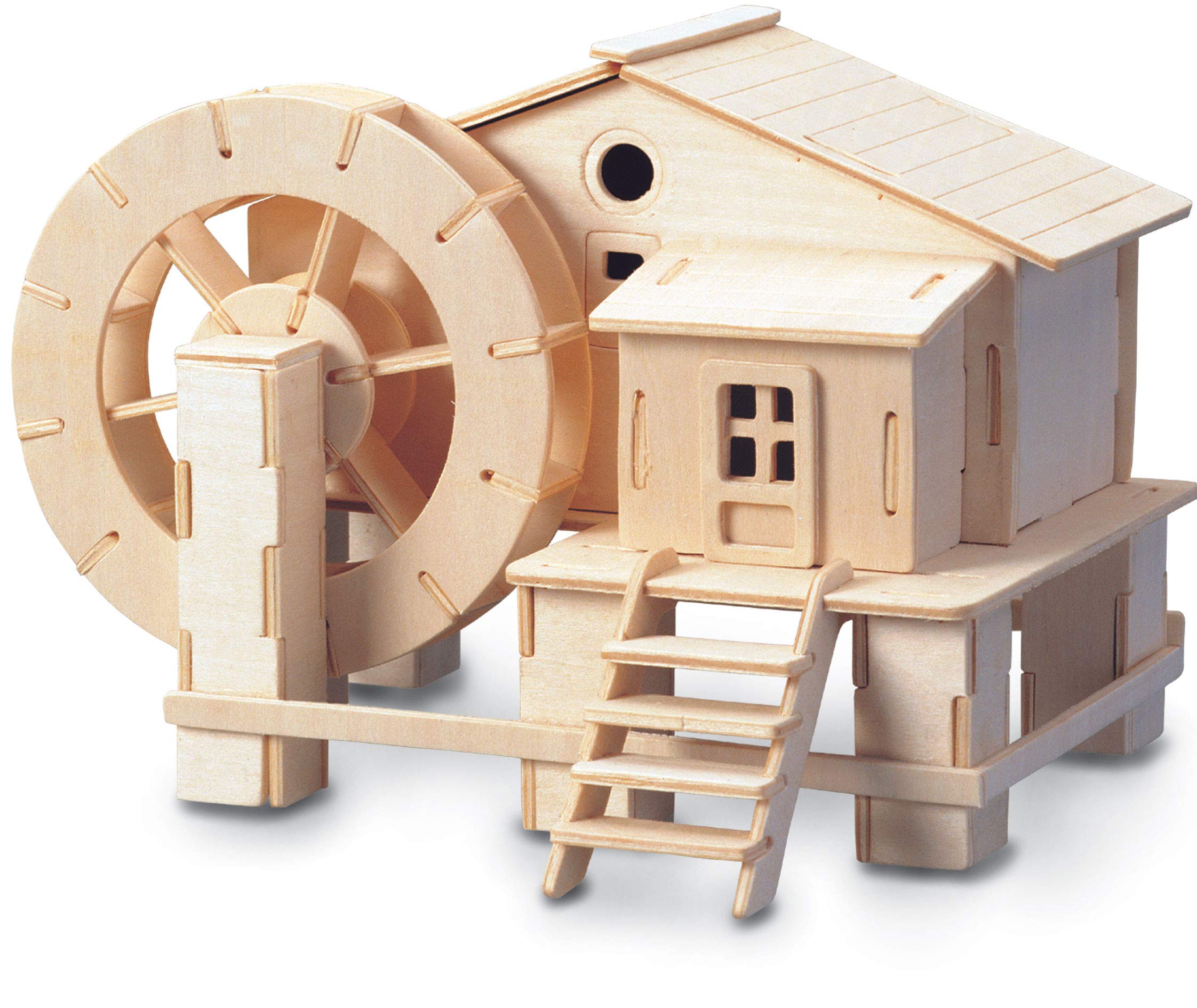 Quay Water-Wheel Woodcraft Construction Kit FSC : Amazon.co.uk: Toys ...