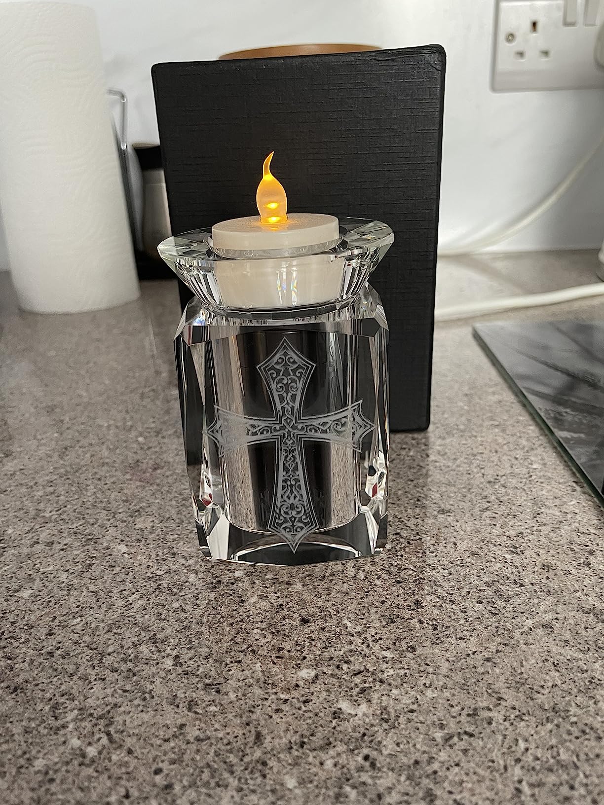 IFOLAINA Small Urn for Human Ashes Adult Male Cremation Crystal Storage ...