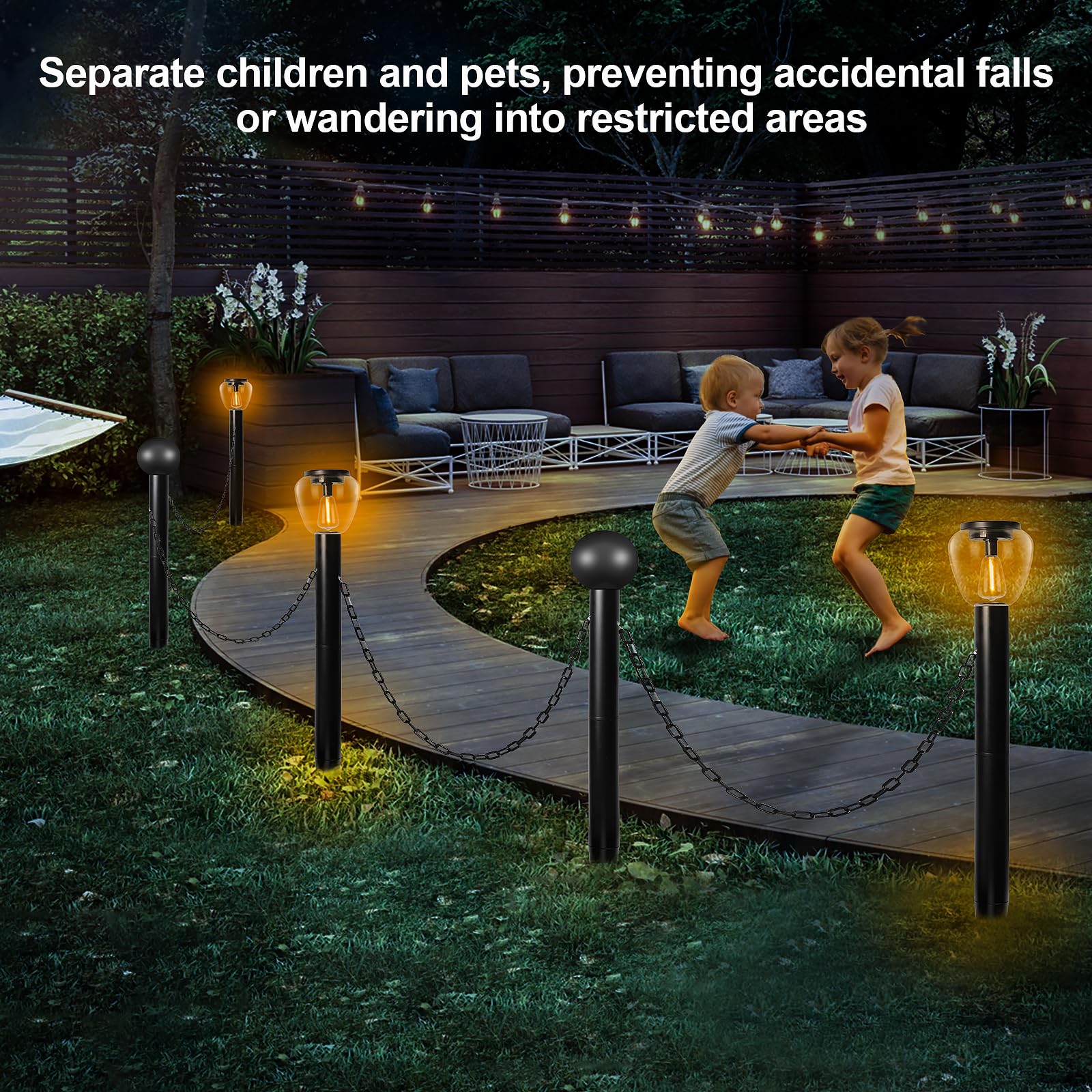 Chain Link Solar Lights