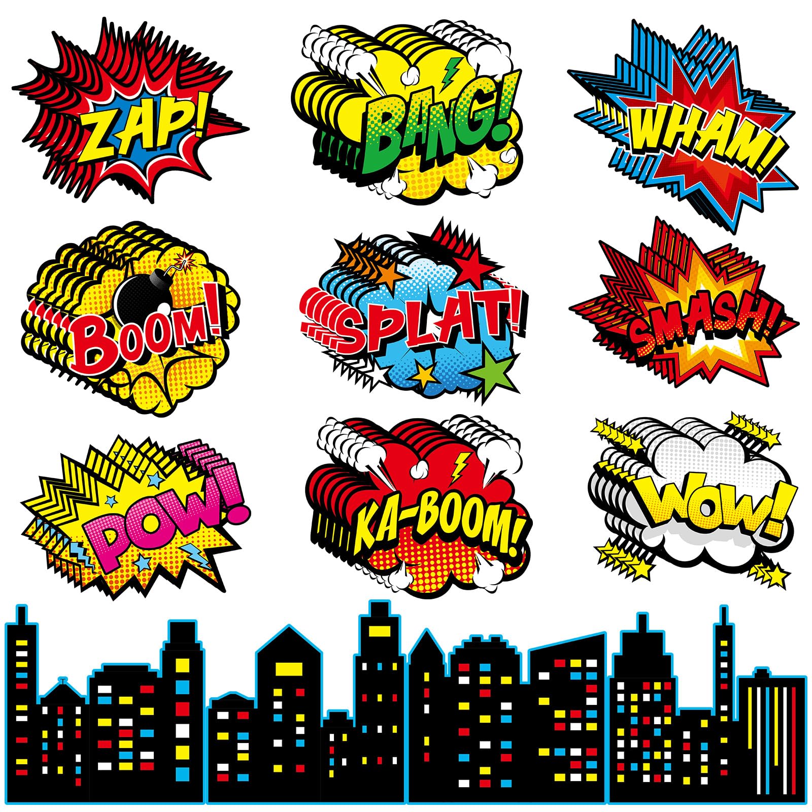 Snapklik.com : 124Pcs Super Theme Hero Classroom Decor Super Bulletin ...