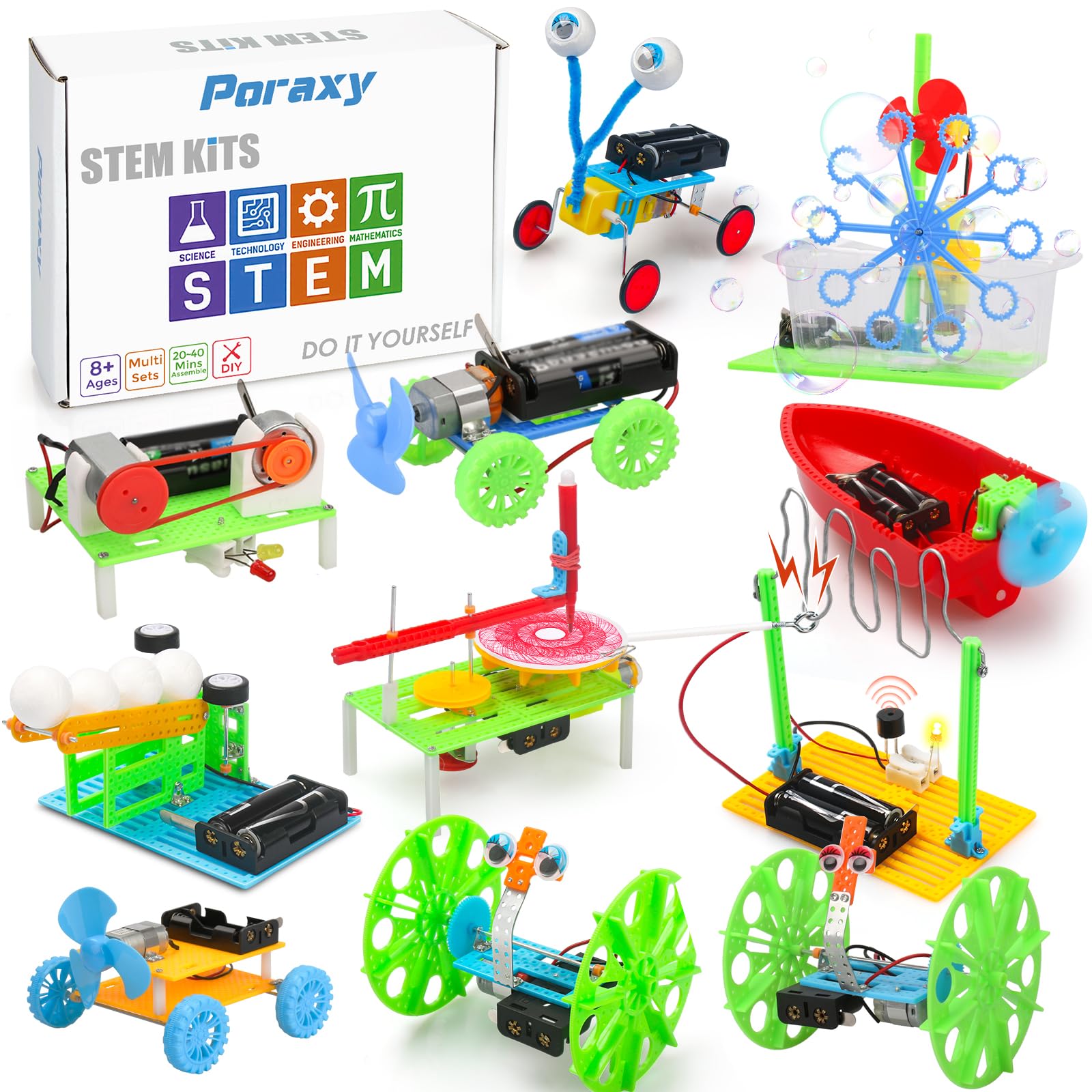 Amazon.com: 11 in 1 STEM Kits for Kids 8-10-12, Toys for Ages 8-13 ...