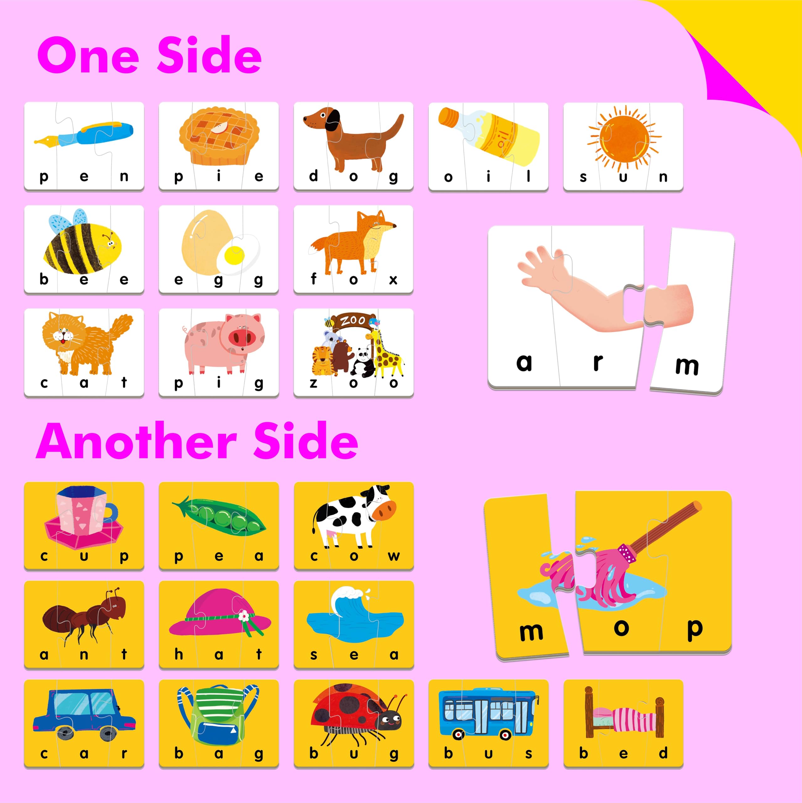 Snapklik.com : Self-Correcting Spelling Puzzles, Double-Sided Three And ...