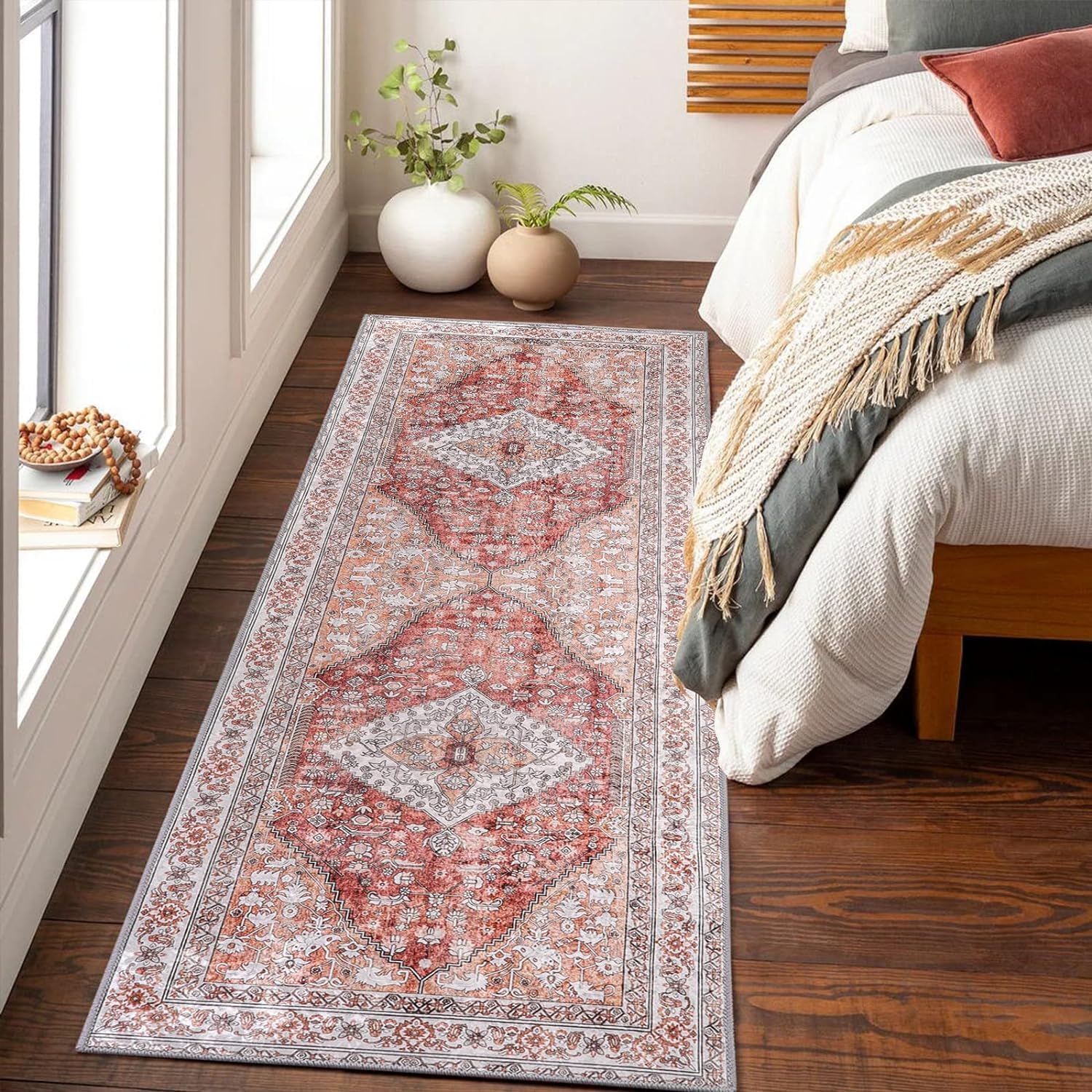 Amazon.com: Lahome Boho Kitchen Runner Rug 2'x6' Washable Runner Rug ...