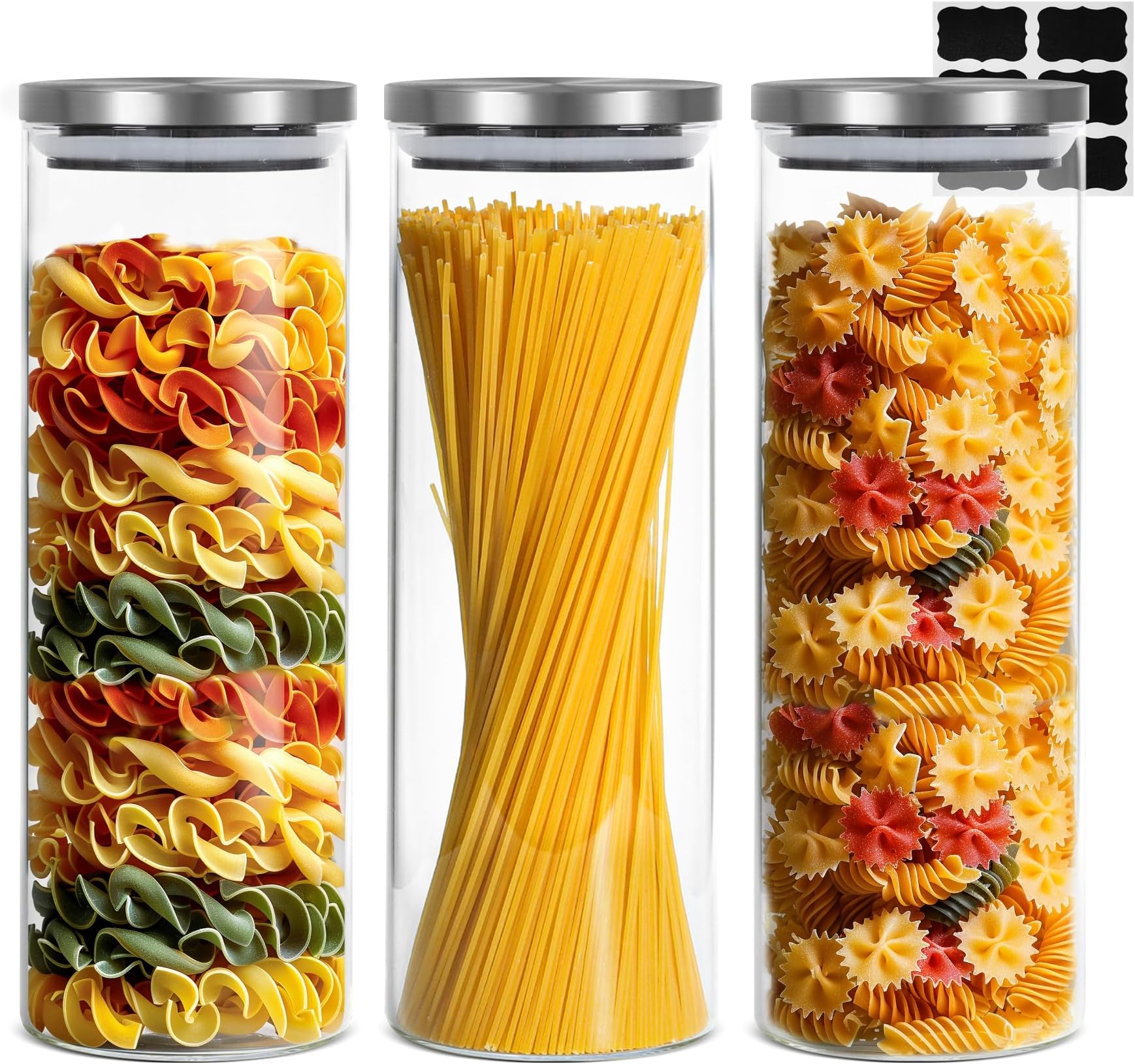 Amazon.com: Mason Craft & More Airtight Kitchen Food Storage Clear ...