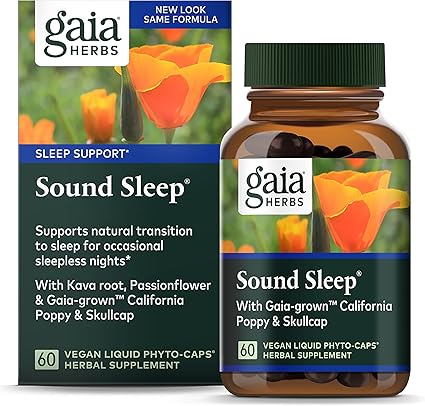 Amazon.com: Gaia Herbs Sound Sleep - Natural Sleep Aid to Promote Calm ...