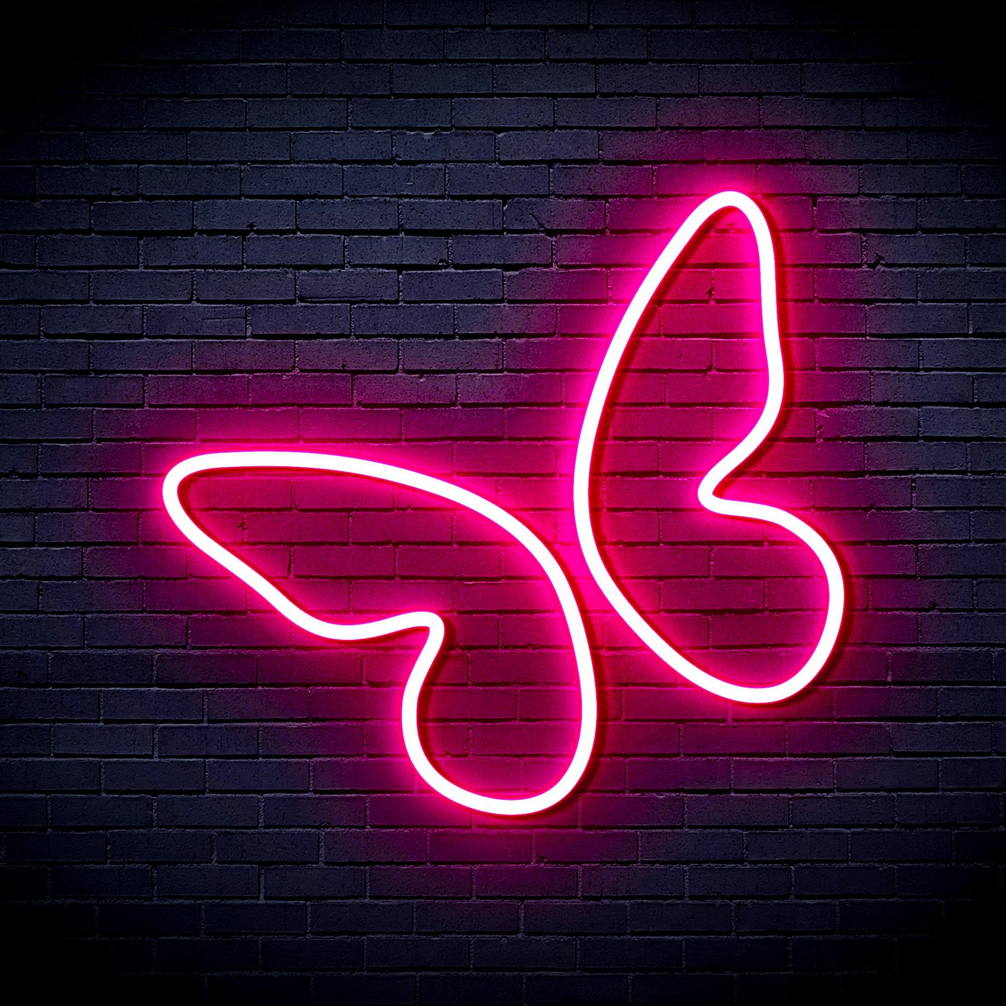 Amazon.com: AdvPro Butterfly Girl Room Flex Silicone LED Neon Sign ...