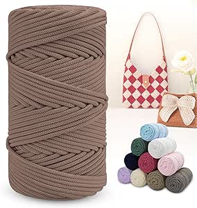Amazon.com: LEREATI Polyester Macrame Cord 4mm x 164 Yards Braided ...
