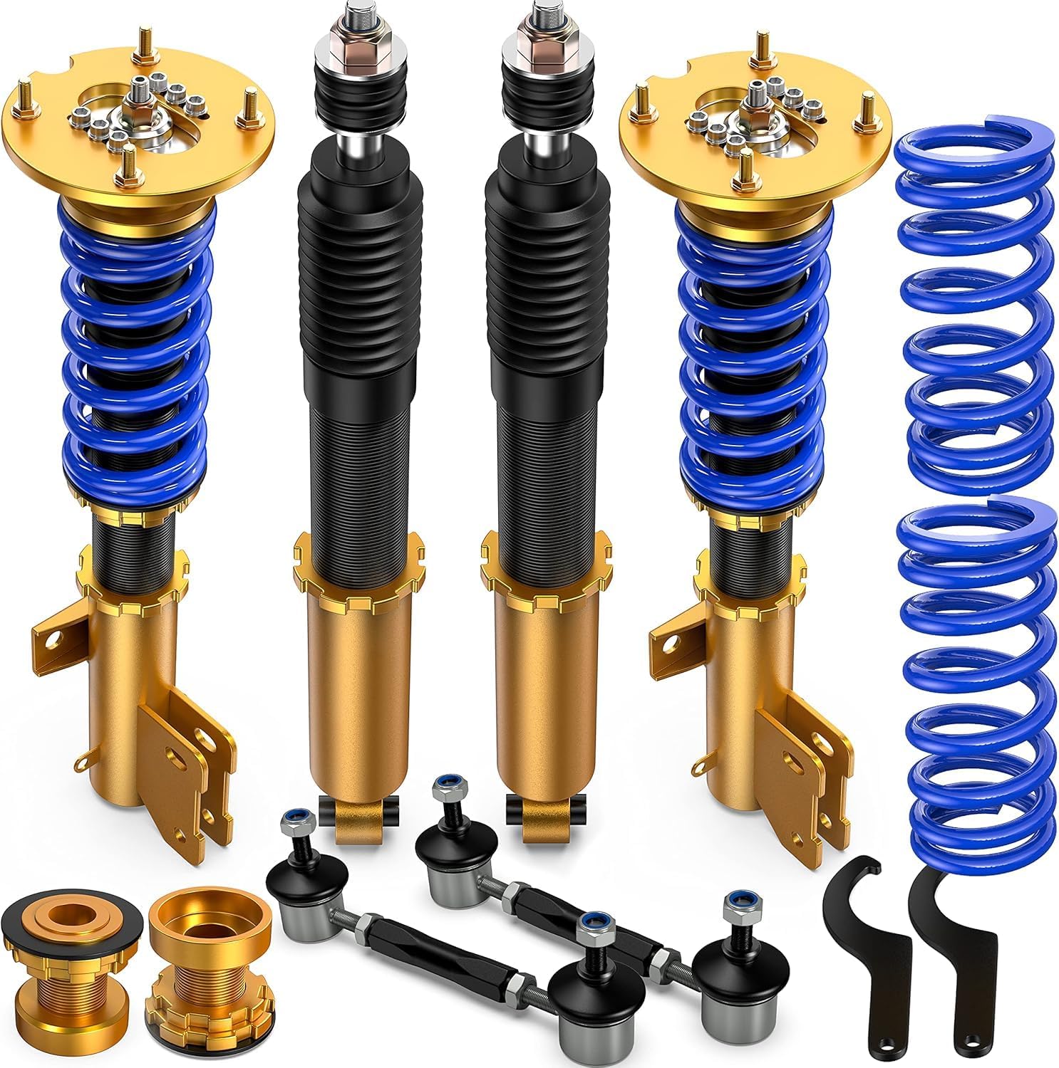 Amazon.com: MOSTPLUS 4pcs Full Lowering Coilovers Struts Suspensions ...