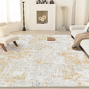 Amazon.com: ILANGO Area Rug 8x10 ft for Living Room Bedroom Machine Washable Rugs with Non Slip ...