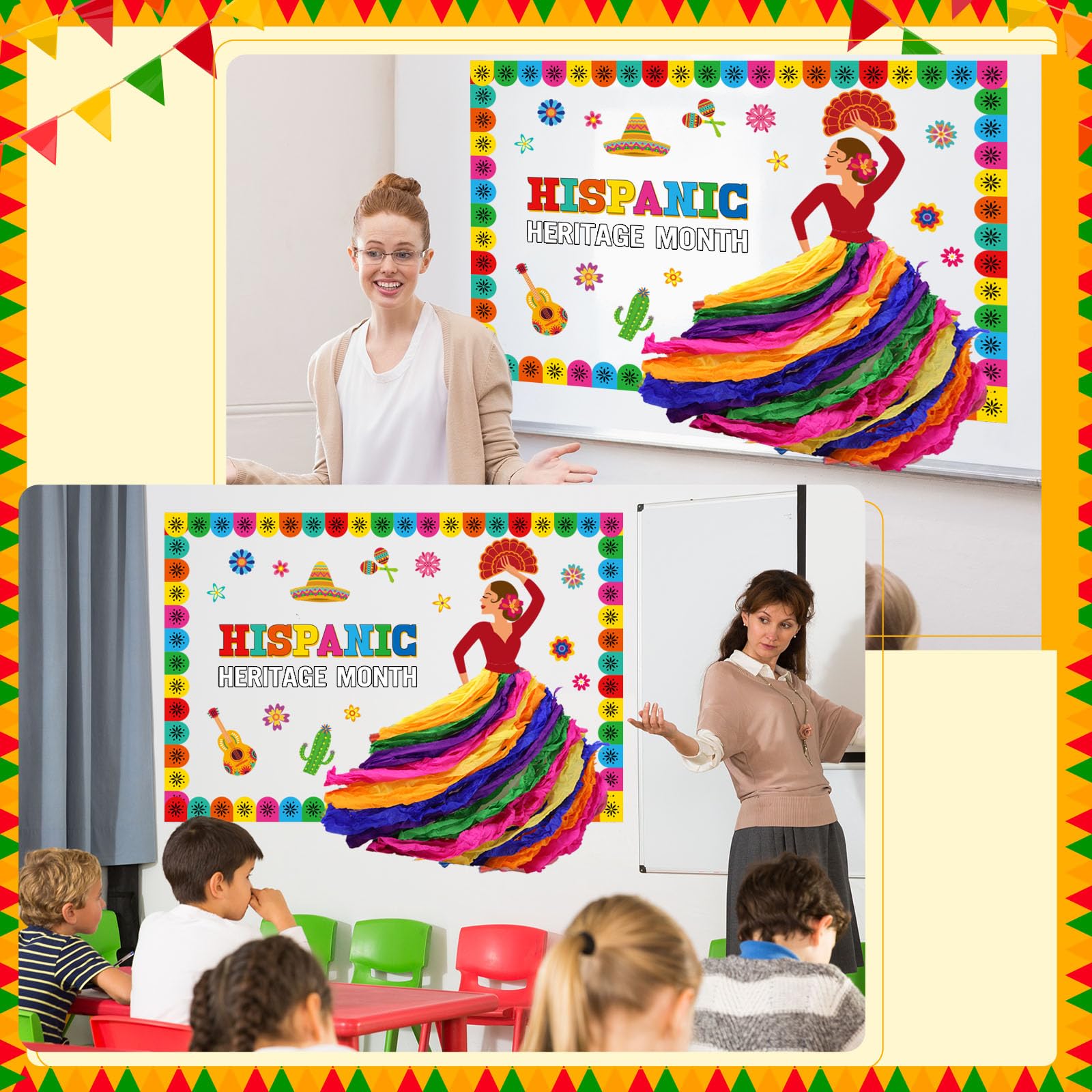 Snapklik.com : Funrous 60 Pcs Hispanic Heritage Month Bulletin Board ...