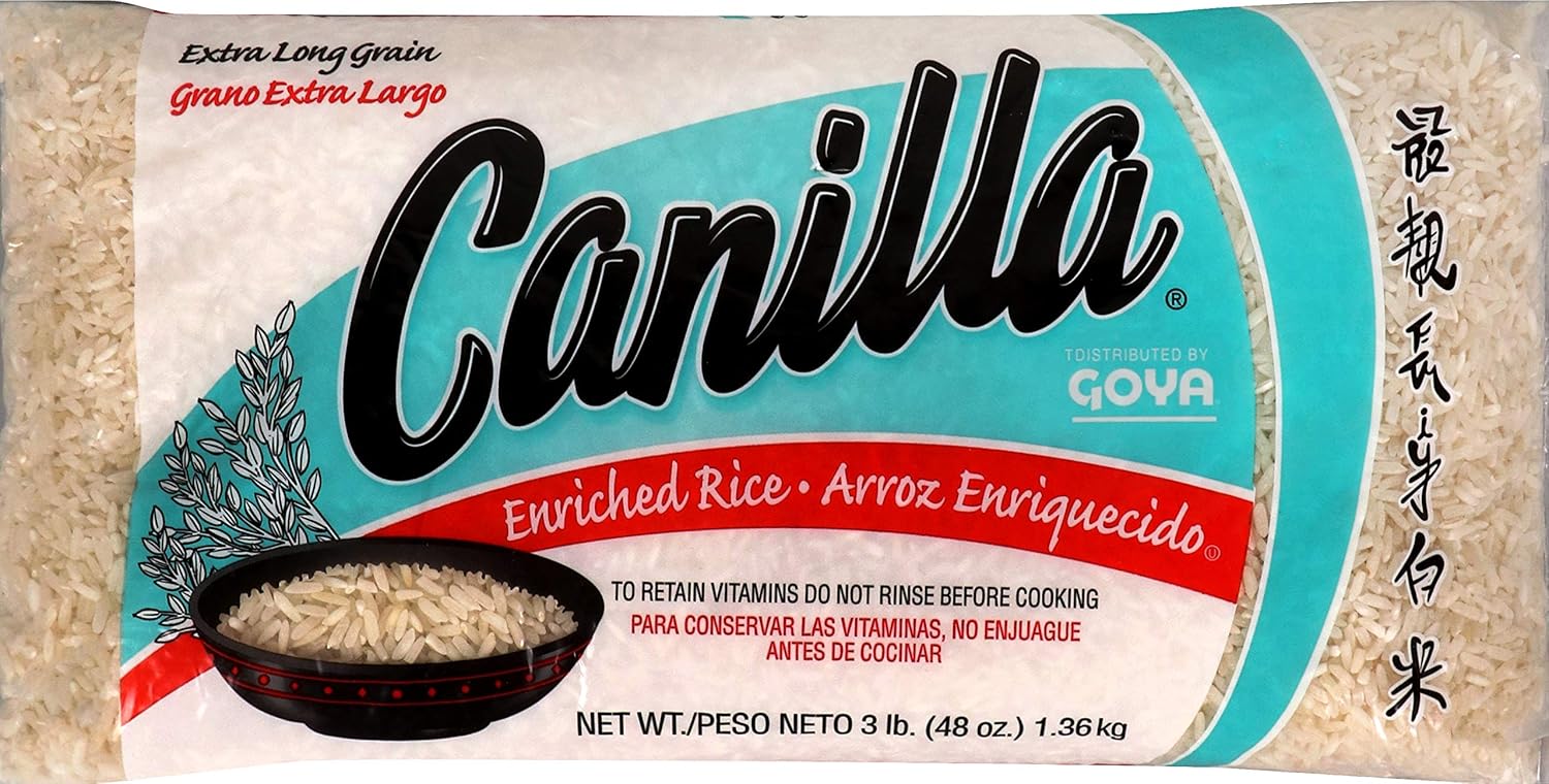Amazon.com : Goya Canilla Extra Long Grain White Rice, 3 Pound ...