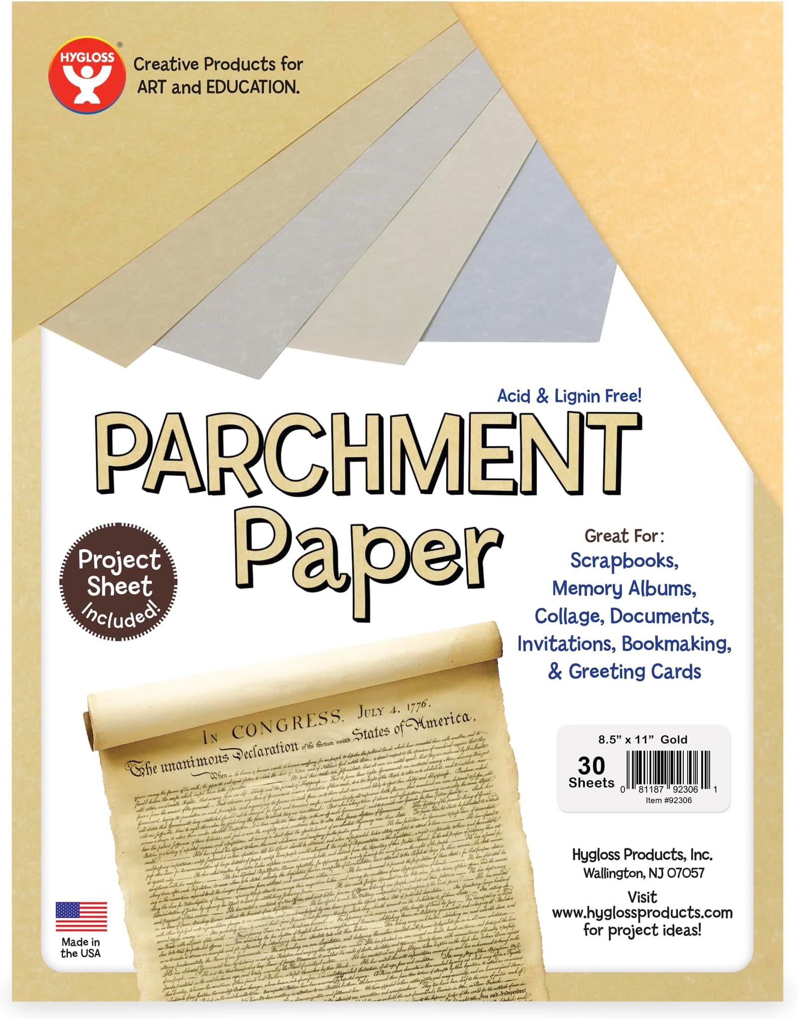 Amazon.com: Cosco Gold Parchment Paper, 100 Count : Office Products