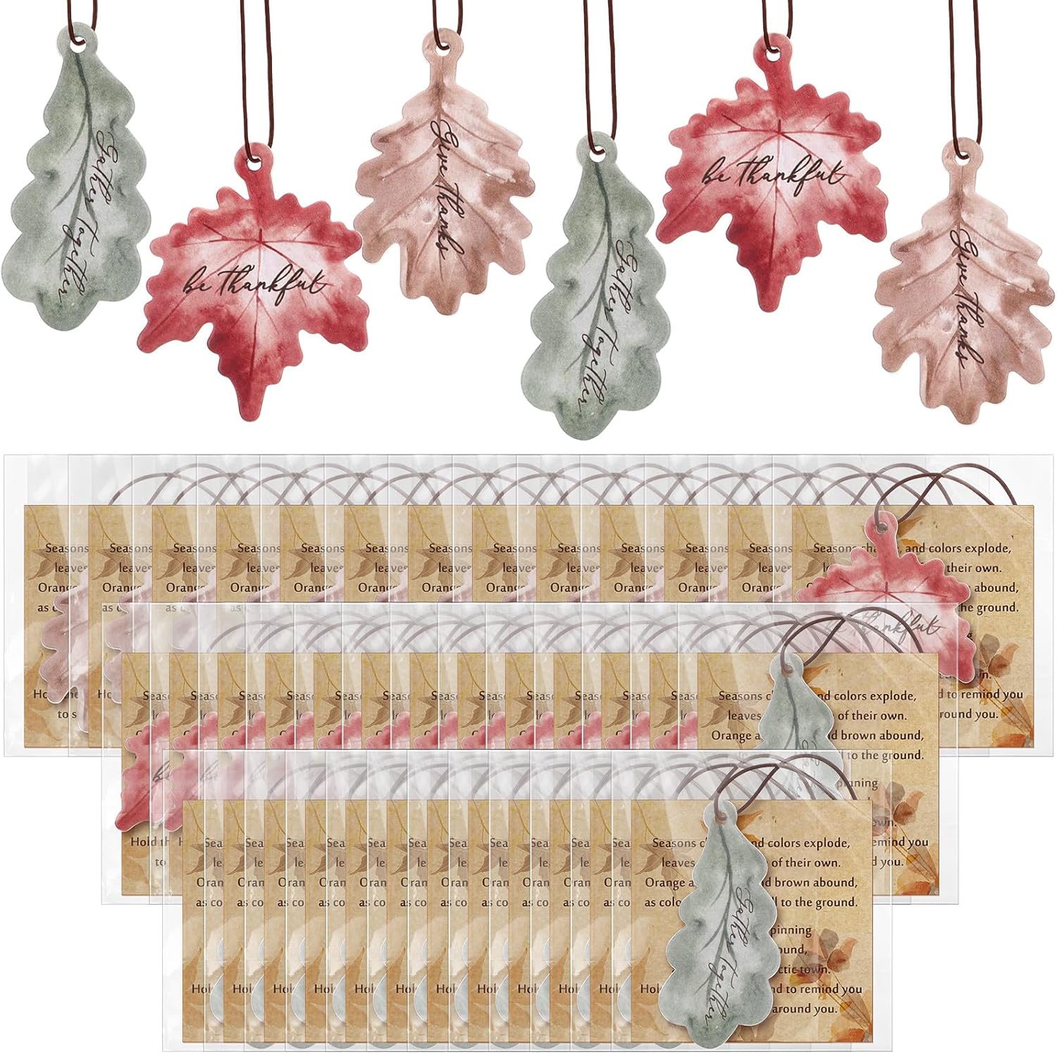 Amazon.com: Swiffen 36 Sets Leaves Car Air Fresheners Bulk Maple Leaf ...
