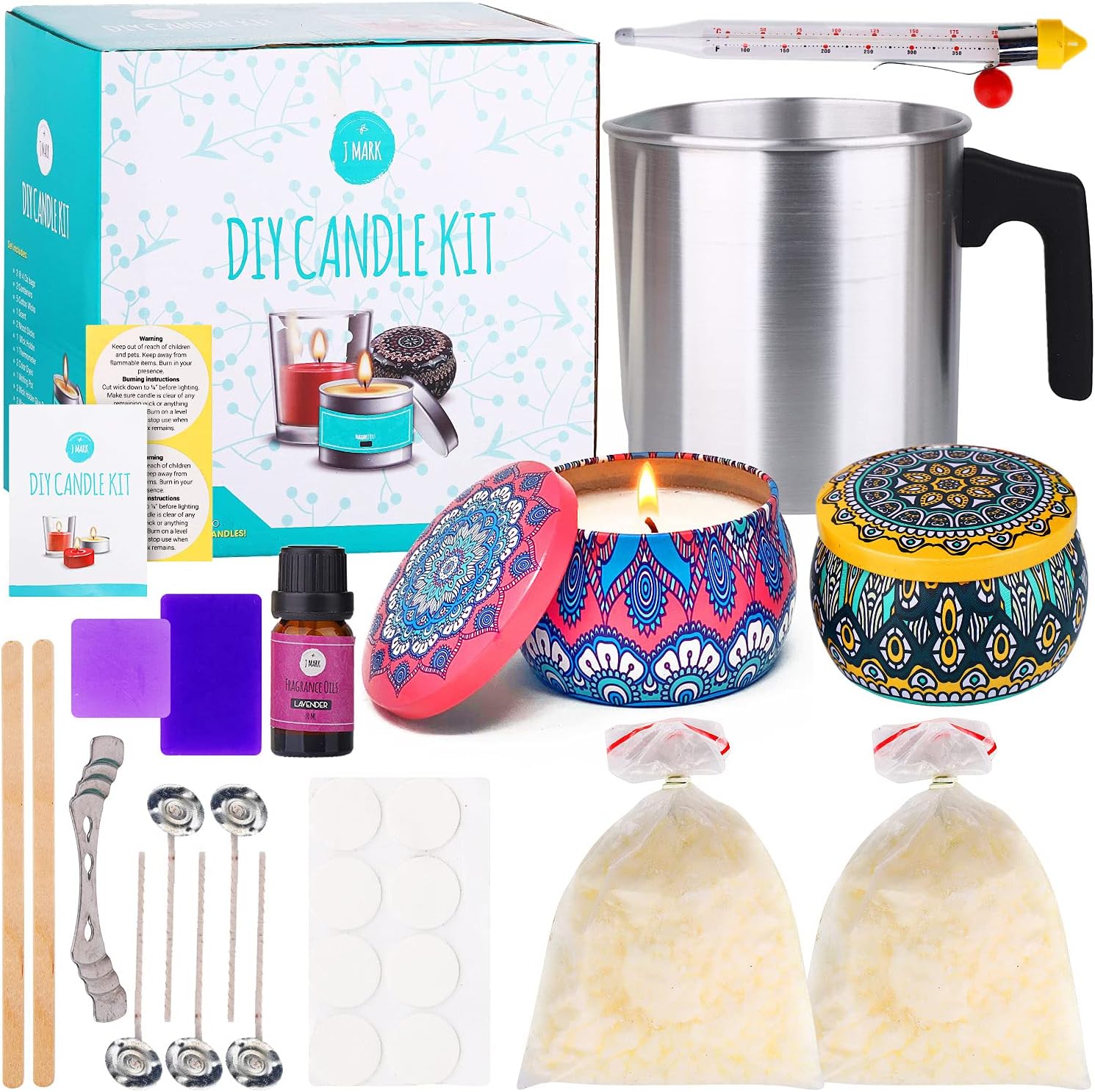 Amazon.com: Candle Making Kit - Easy DIY to Make, Adults & Kids ...