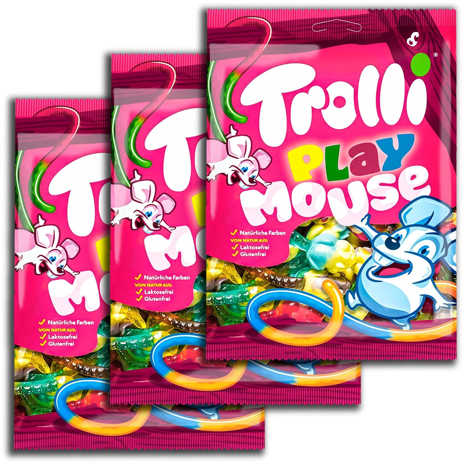 3 er Pack Trolli Playmouse 3 x 150 g : Amazon.de: Lebensmittel & Getränke