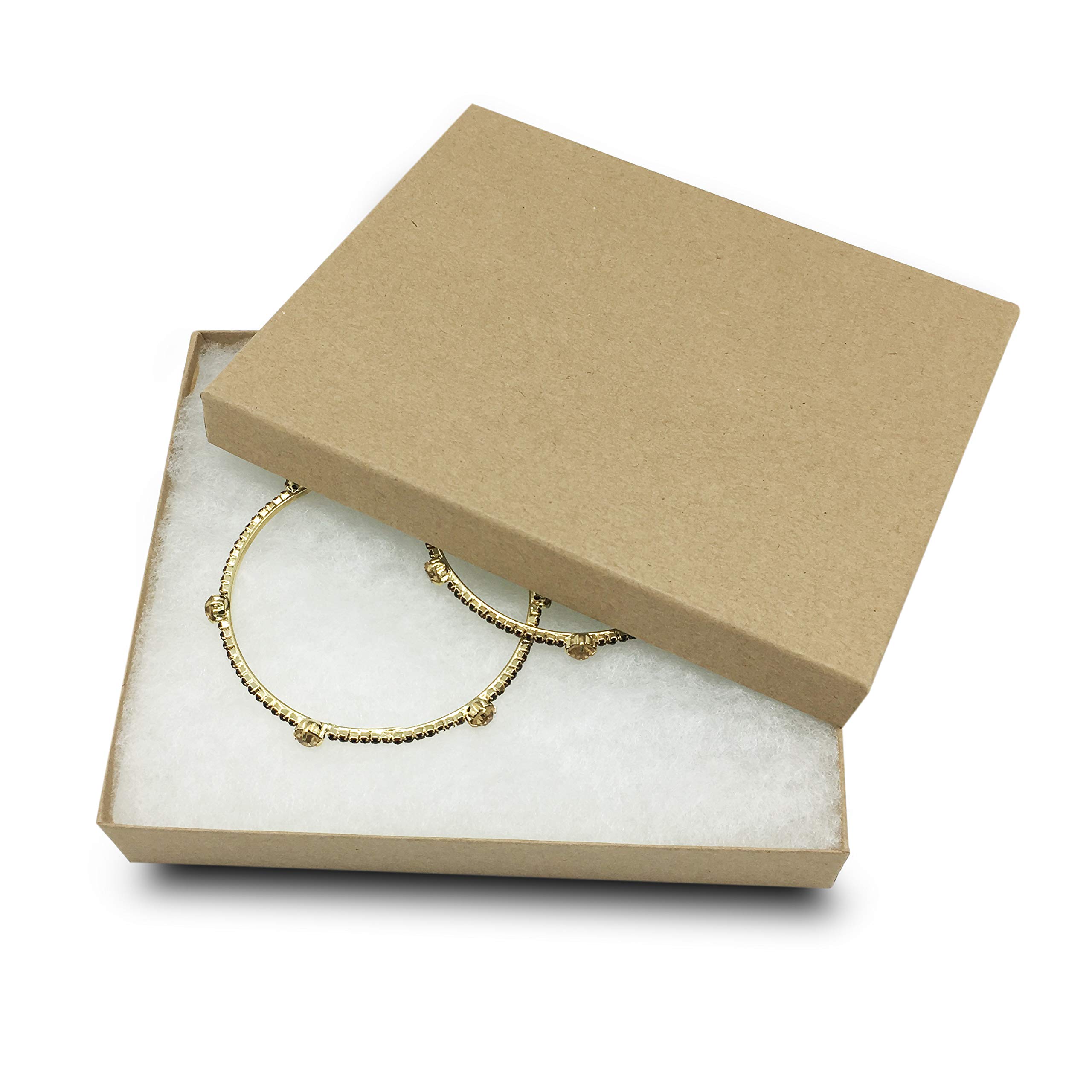 Amazon.com: TheDisplayGuys - 25-Pack #65 Kraft Paper Jewelry Boxes w ...