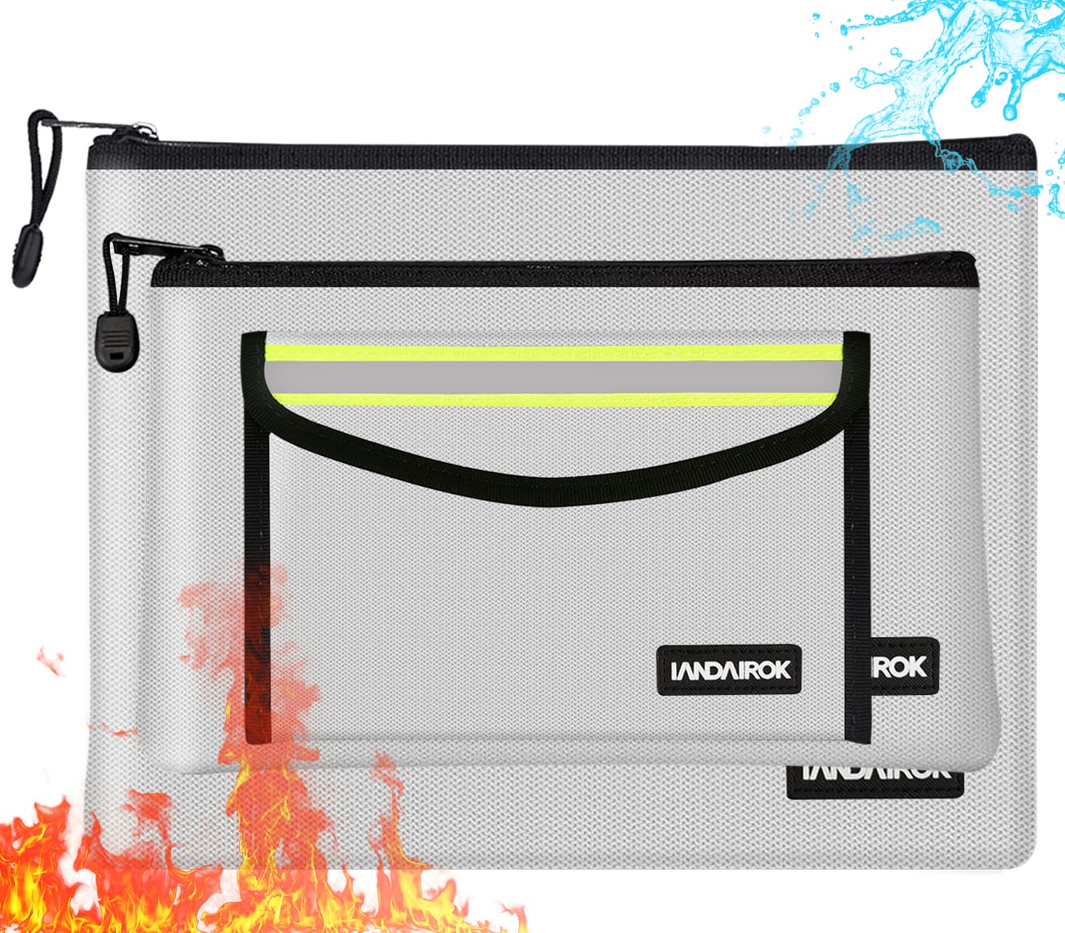 Amazon.com: Fireproof Document Bag Money Bag Home Office Travel ...