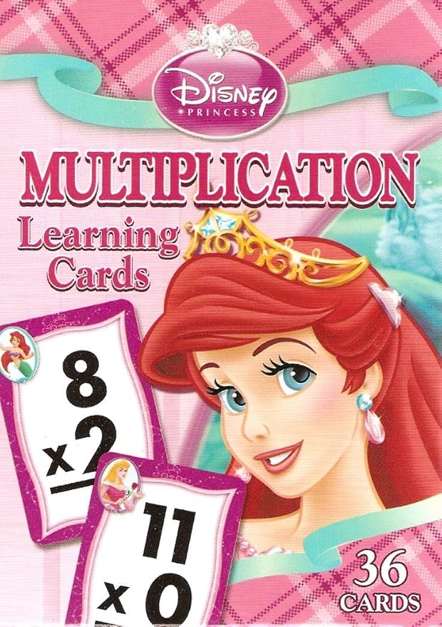 Amazon.com: Disney Princess Multiplication Learning/Flash Cards (Lite ...