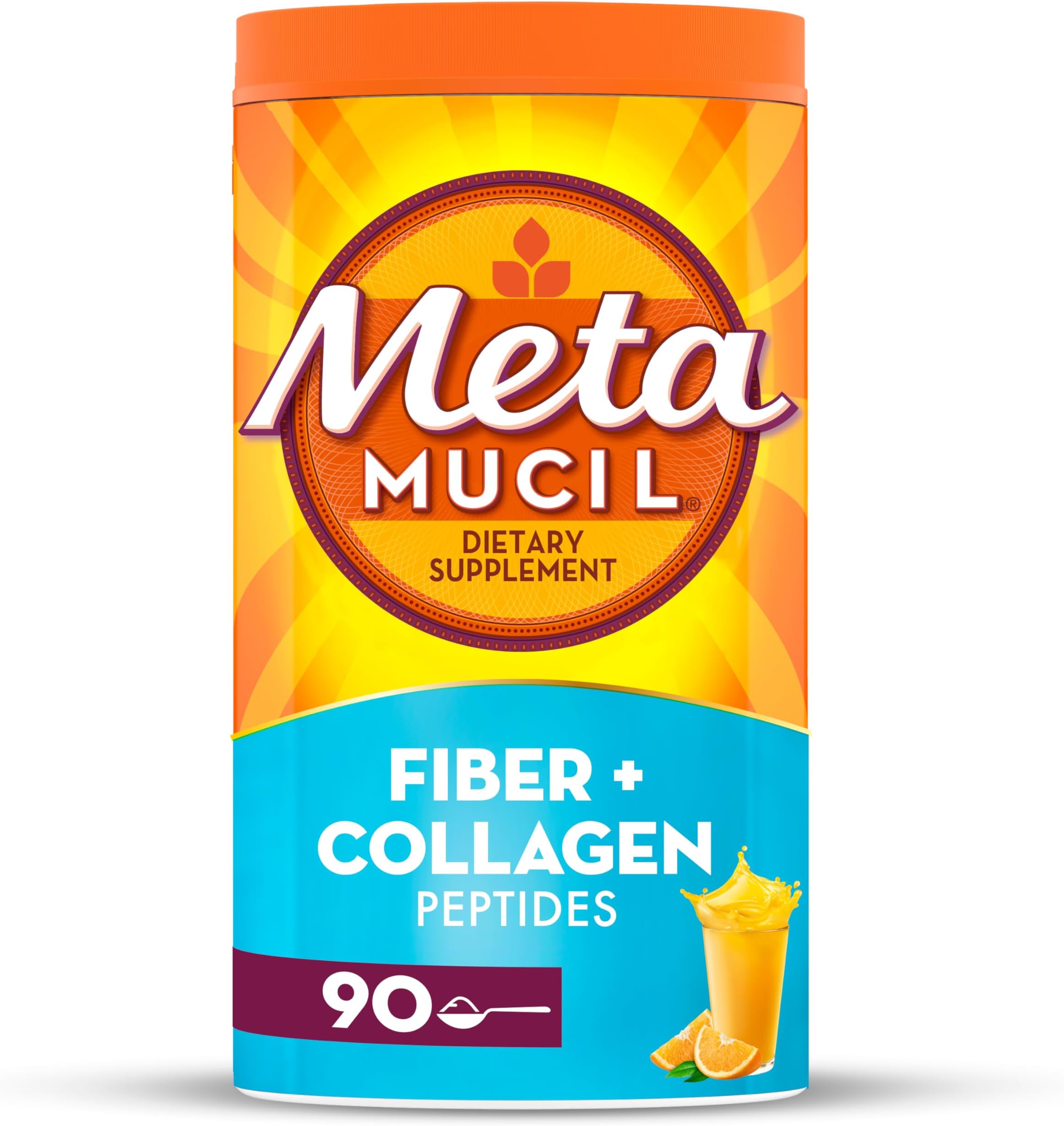 Amazon.com: Meta Mucil Premium Blend Psyllium Fiber Powder Sugar-Free ...