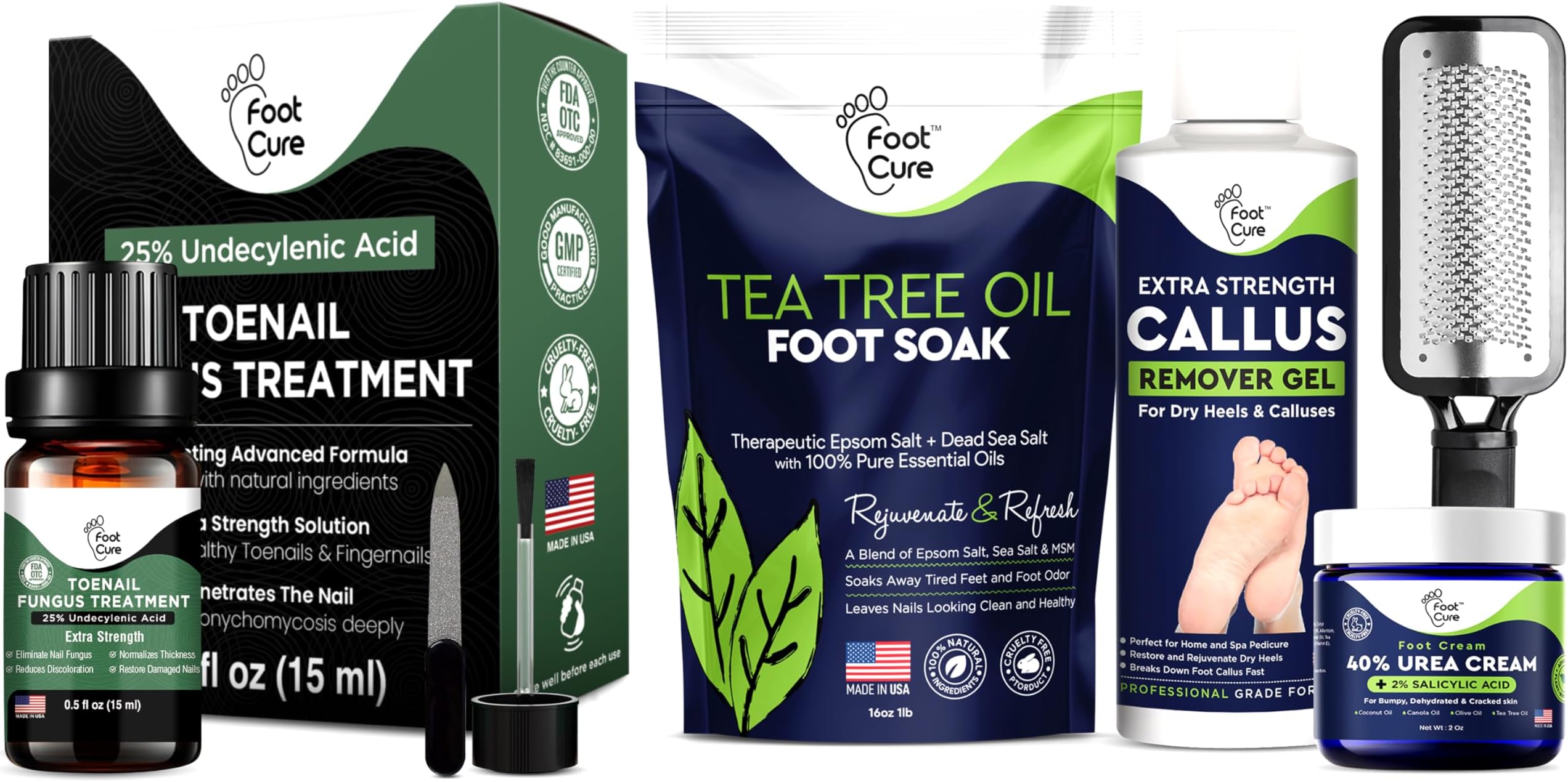 Amazon.com : Toenail Treatment liquid with Product Image Foot Cure Foot ...