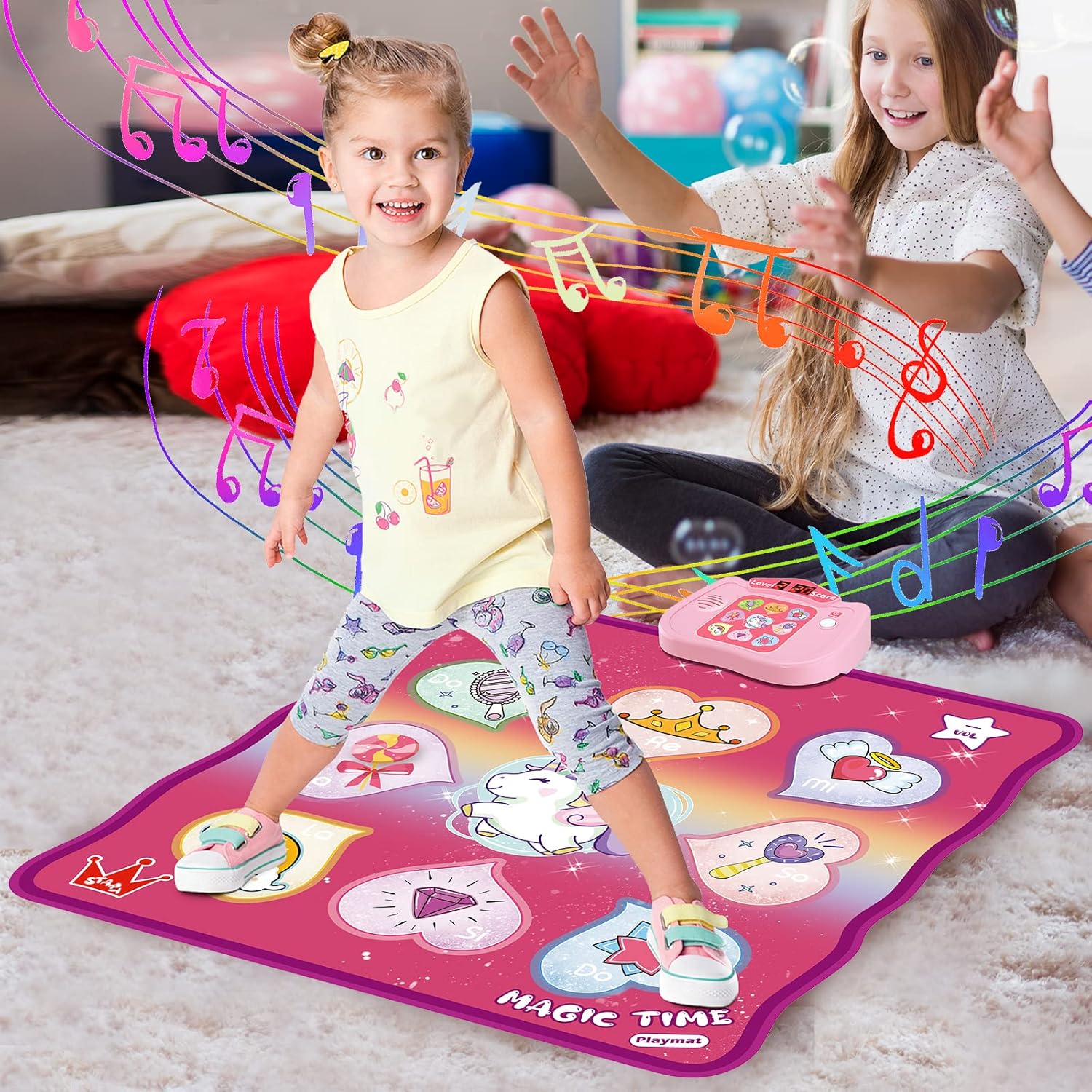 BEERYFUN Dance Mat Toys for Girls with 5 Play Modes 3 Challenge Levels ...