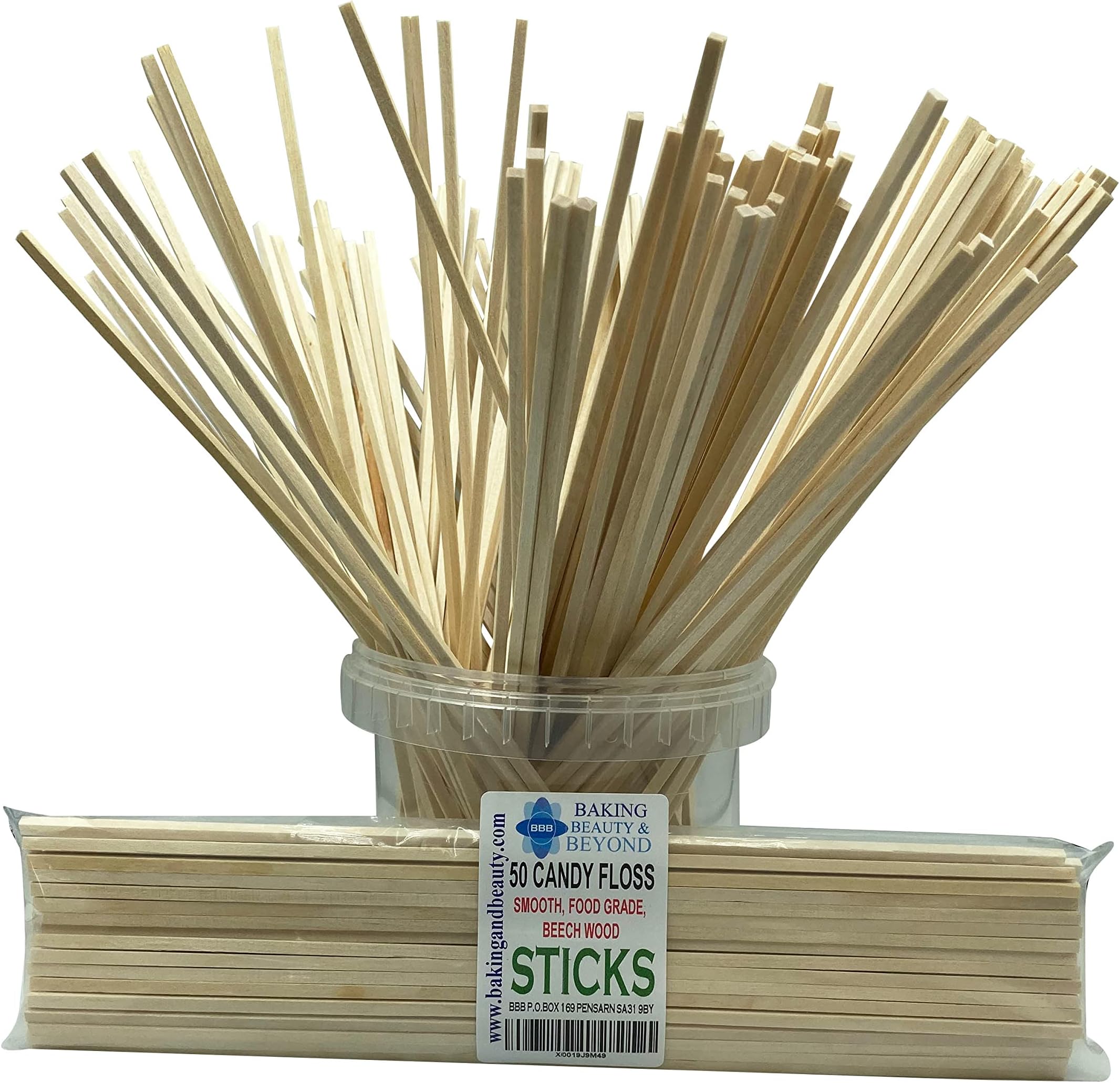 TWB 100 sticks of traditional wooden candy - 11"- 28 cm : Amazon.co.uk ...