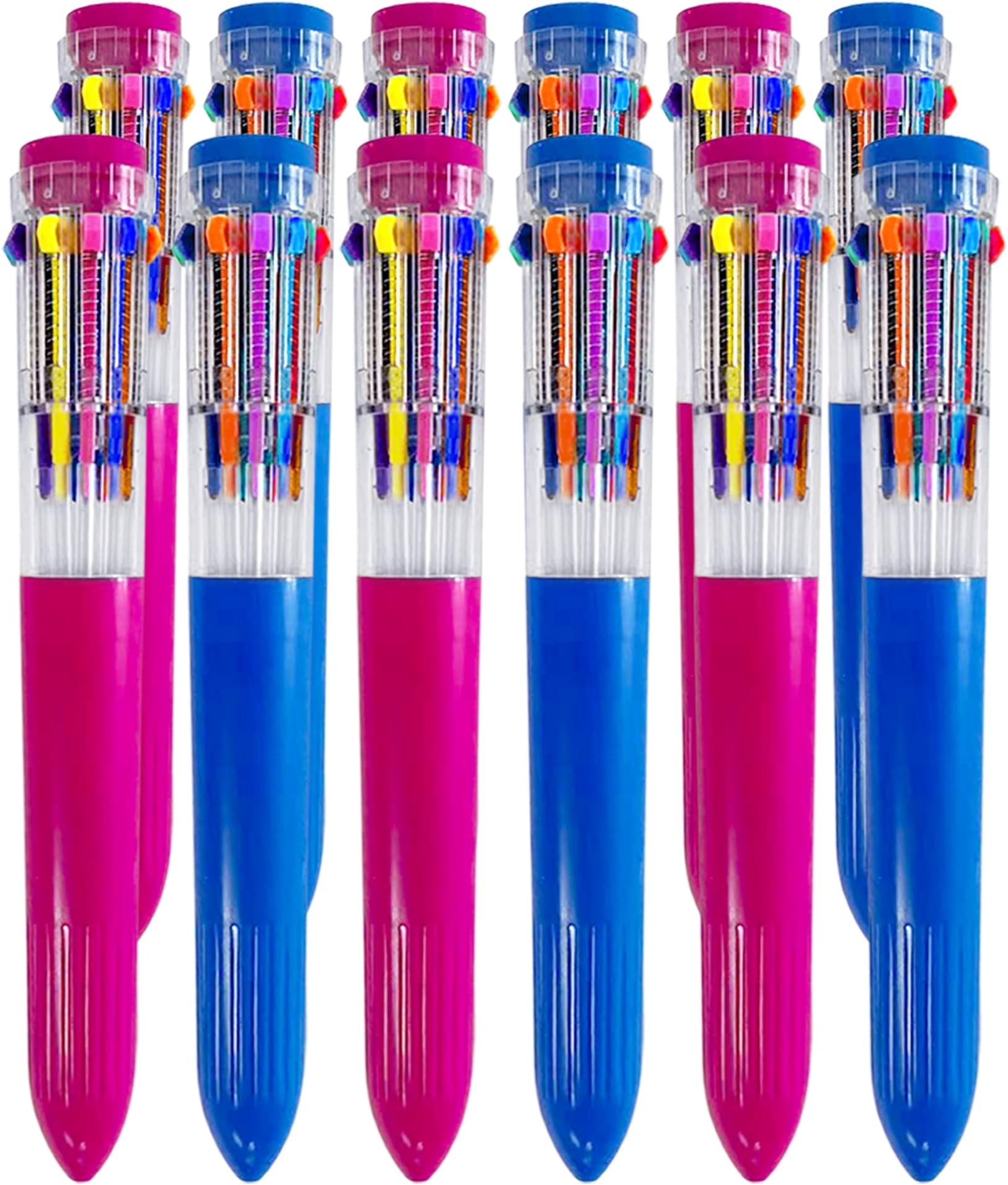 6pk SOL 10 in 1 Multi Coloured Pens All In One | Multicoloured Pen with ...