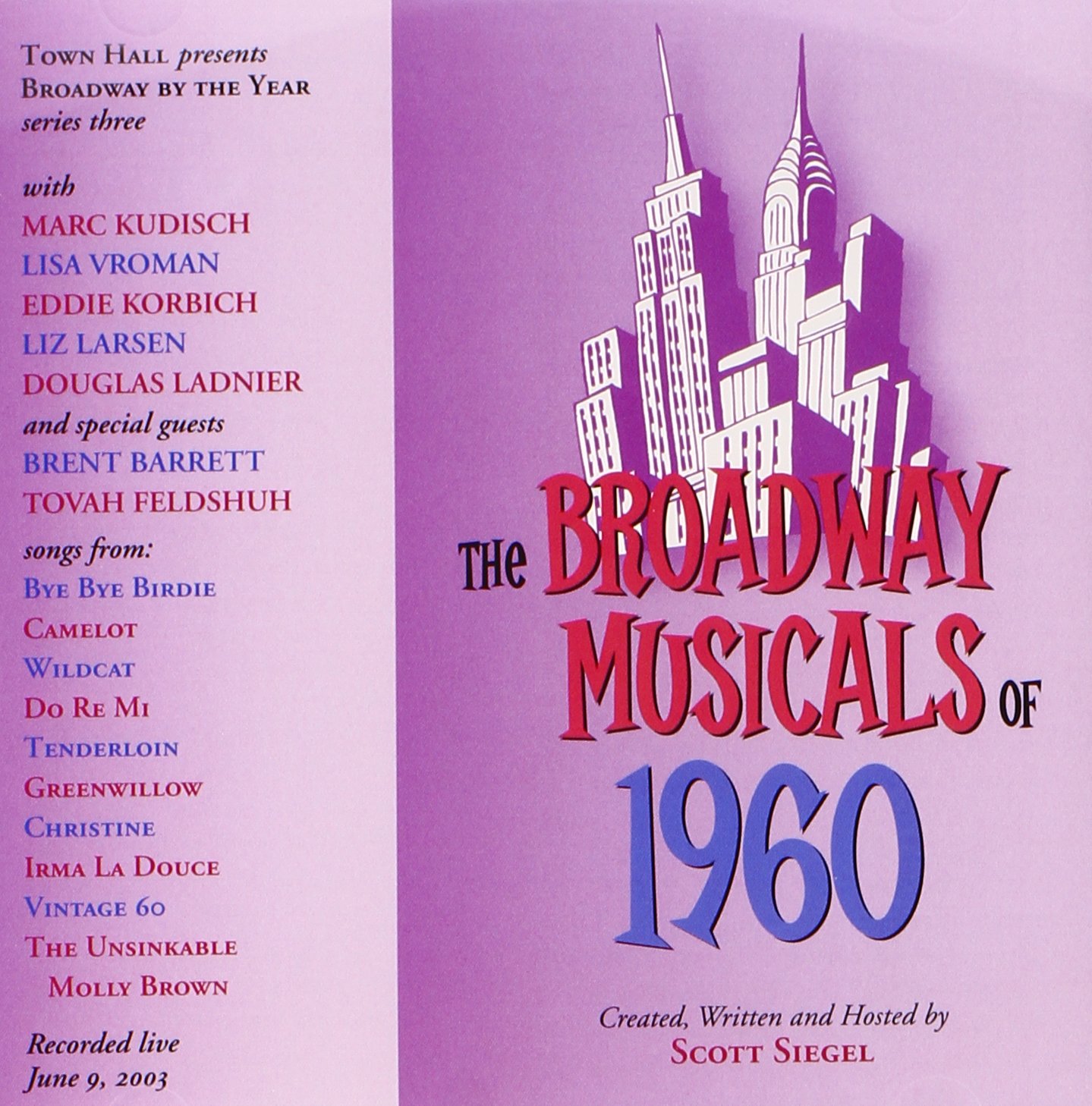 Broadway Musicals Of 1960: Brent Barrett, Tovah Feldshuh, Aaron Heick ...