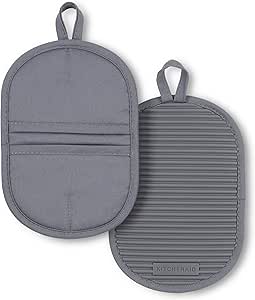 Amazon.com: KitchenAid KA GB Ribbed Soft Silicone Pot Grabber 2-Pack ...