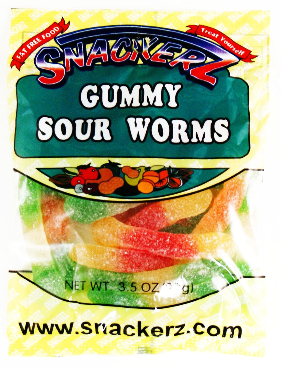 Amazon.com: Snackerz Sour Worms, 4-Ounce Packages (Pack of 12 ...