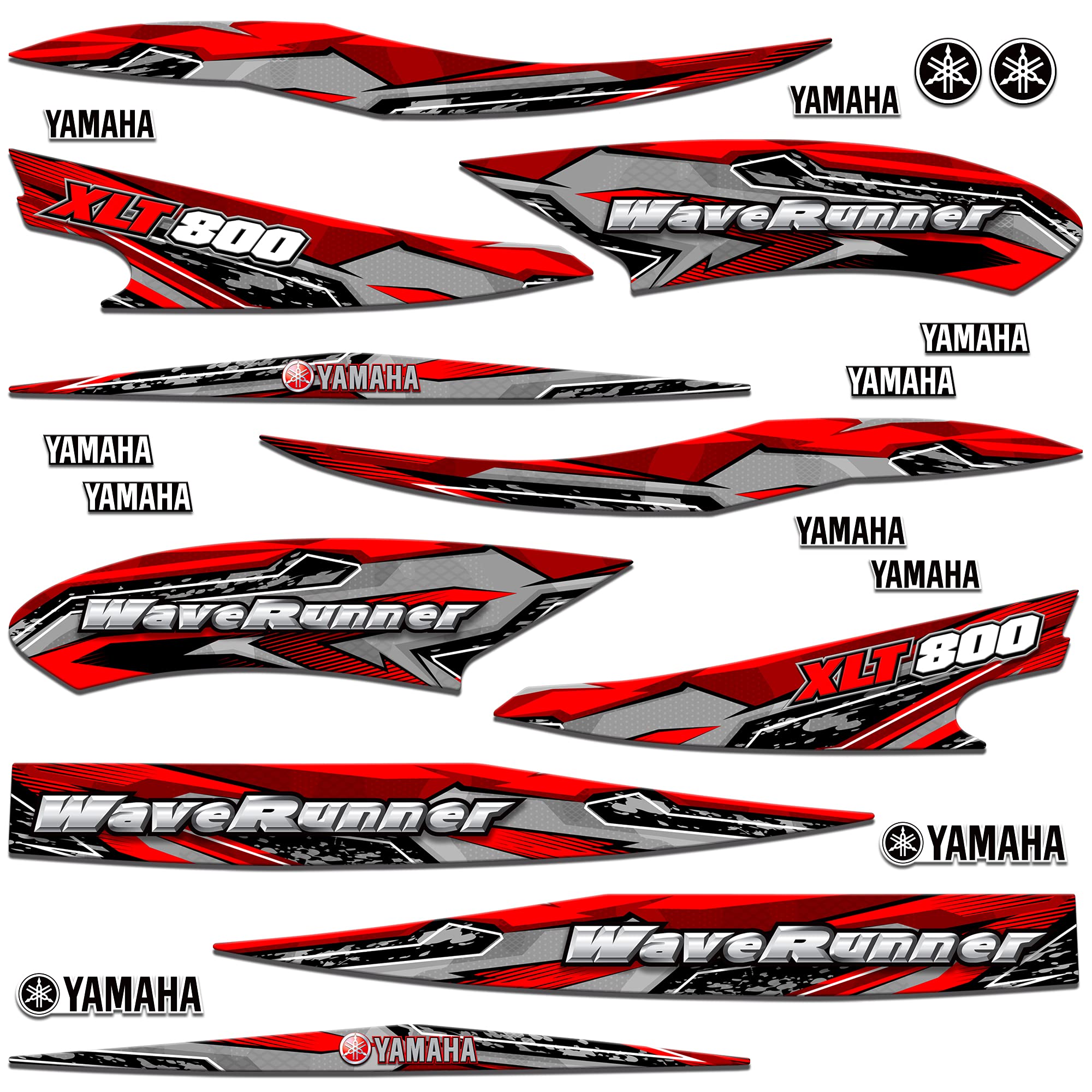 Amr Racing Jet Ski Graphics Trim Kit Sticker Decal Compatible ...