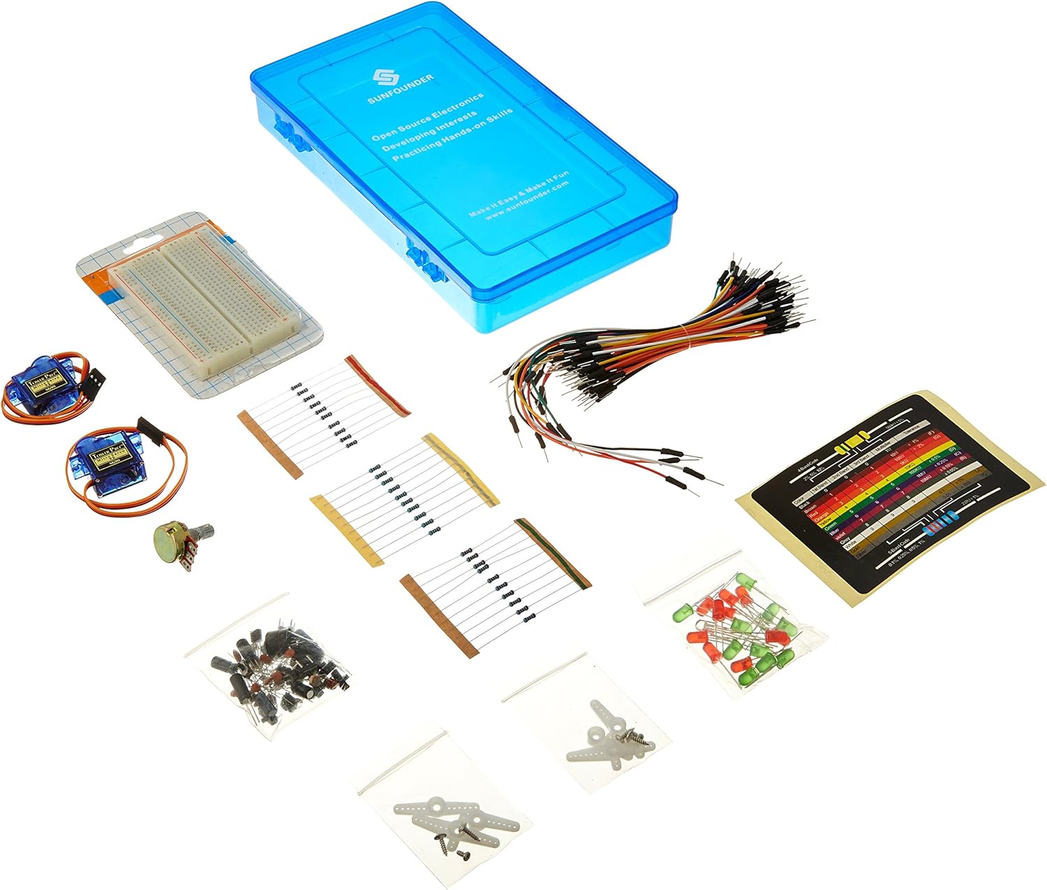 SunFounder Sidekick Basic Starter Kit w/ 26-Pin GPIO Extension Board ...