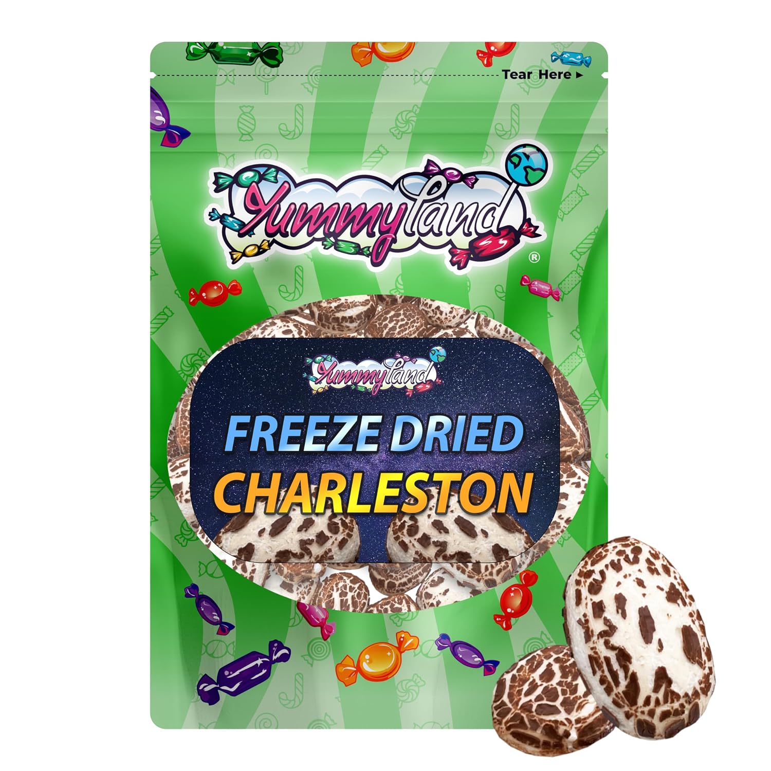 Amazon.com : Freeze Dried Charleston Chew Candy - 2 OZ, Premium Crunchy ...
