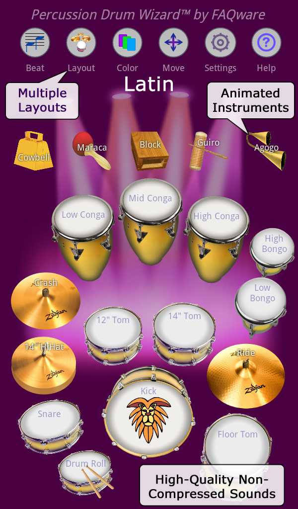 Percussion Drum Wizard (Ad Free) - App on Amazon Appstore