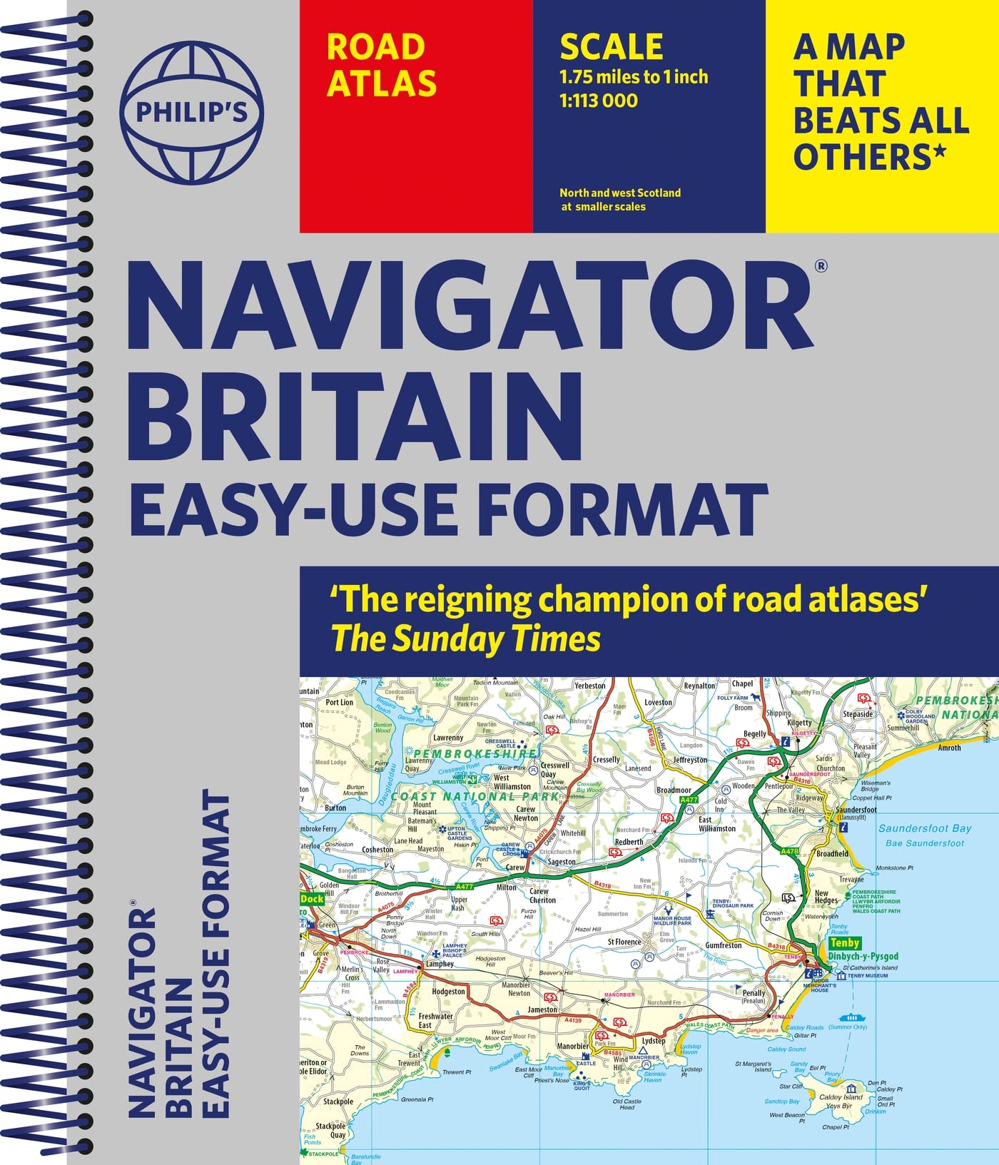 Philip's Navigator Britain Easy Use Format: (Spiral binding) (Philip's ...