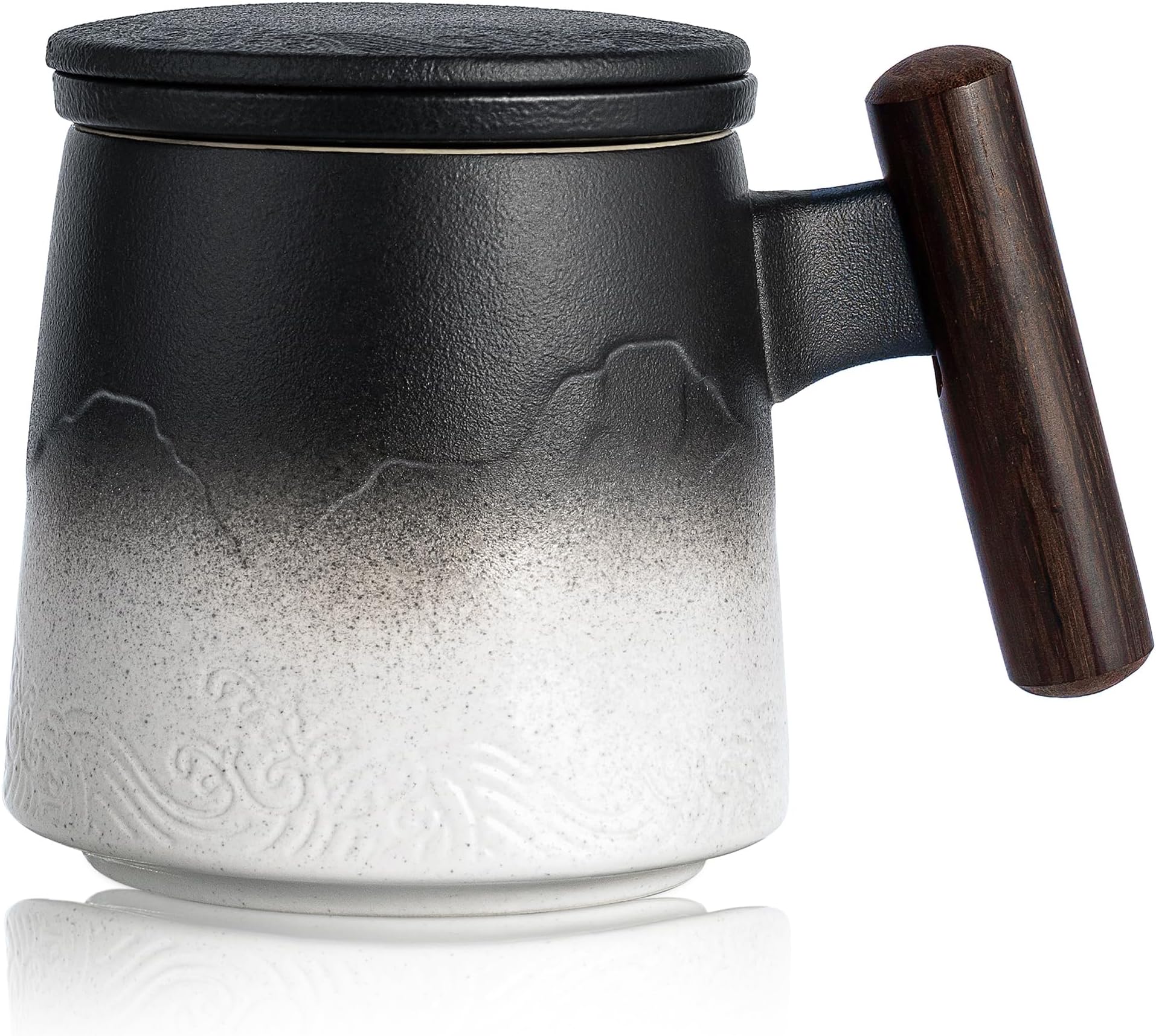 Amazon.com | Japanese-style Vintage Ceramic Coffee Mug Tumbler Rust ...