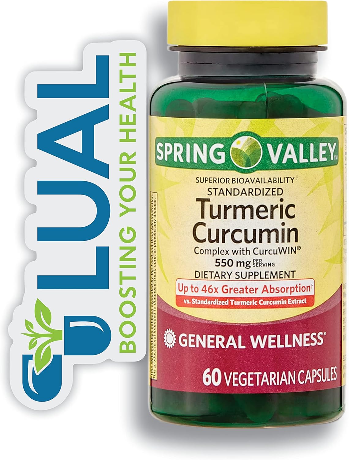 Amazon.com: Spring Valley Turmeric Curcumin Complex with CurcuWin ...