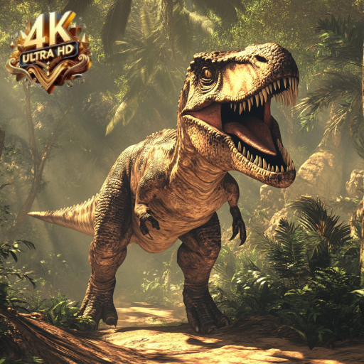 T-Rex Dinosaurs Jurassic Jungle Screensaver 4K - App on the Amazon Appstore