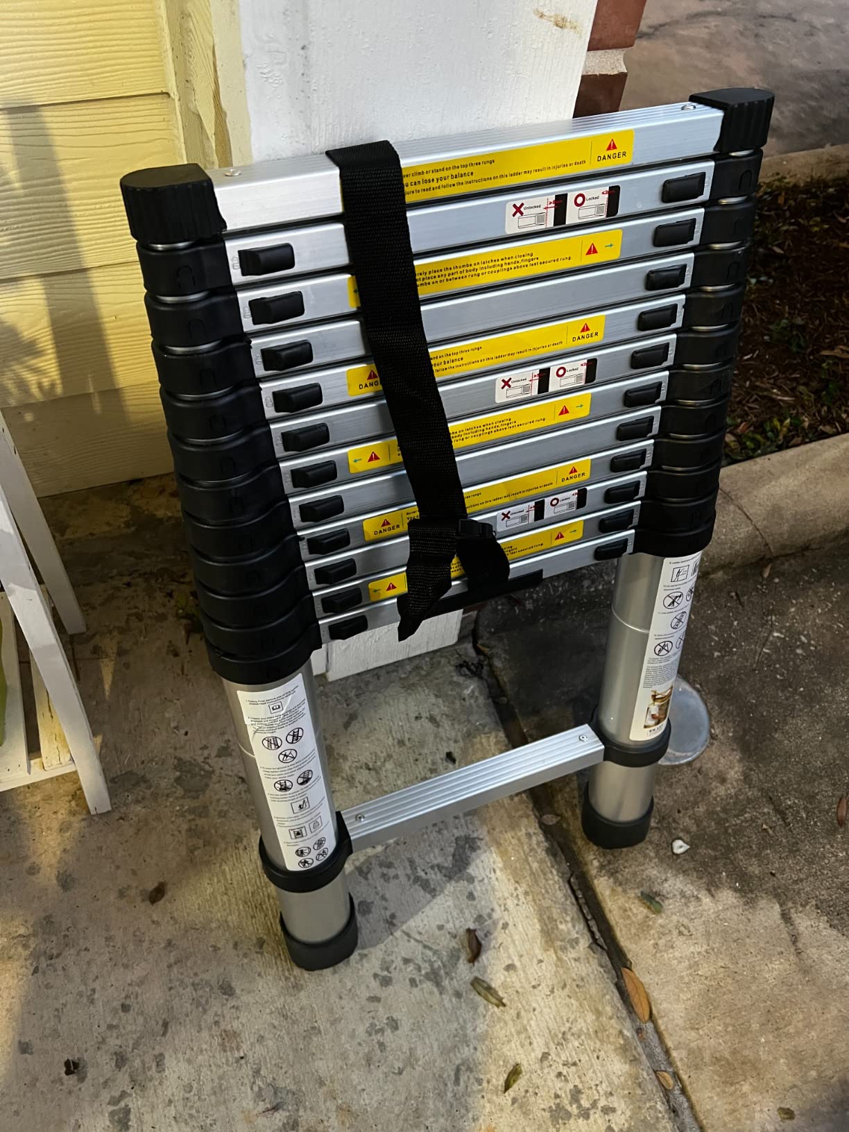 $17/mo - Finance BOWEITI 12.5FT Telescoping Ladder, Aluminum ...