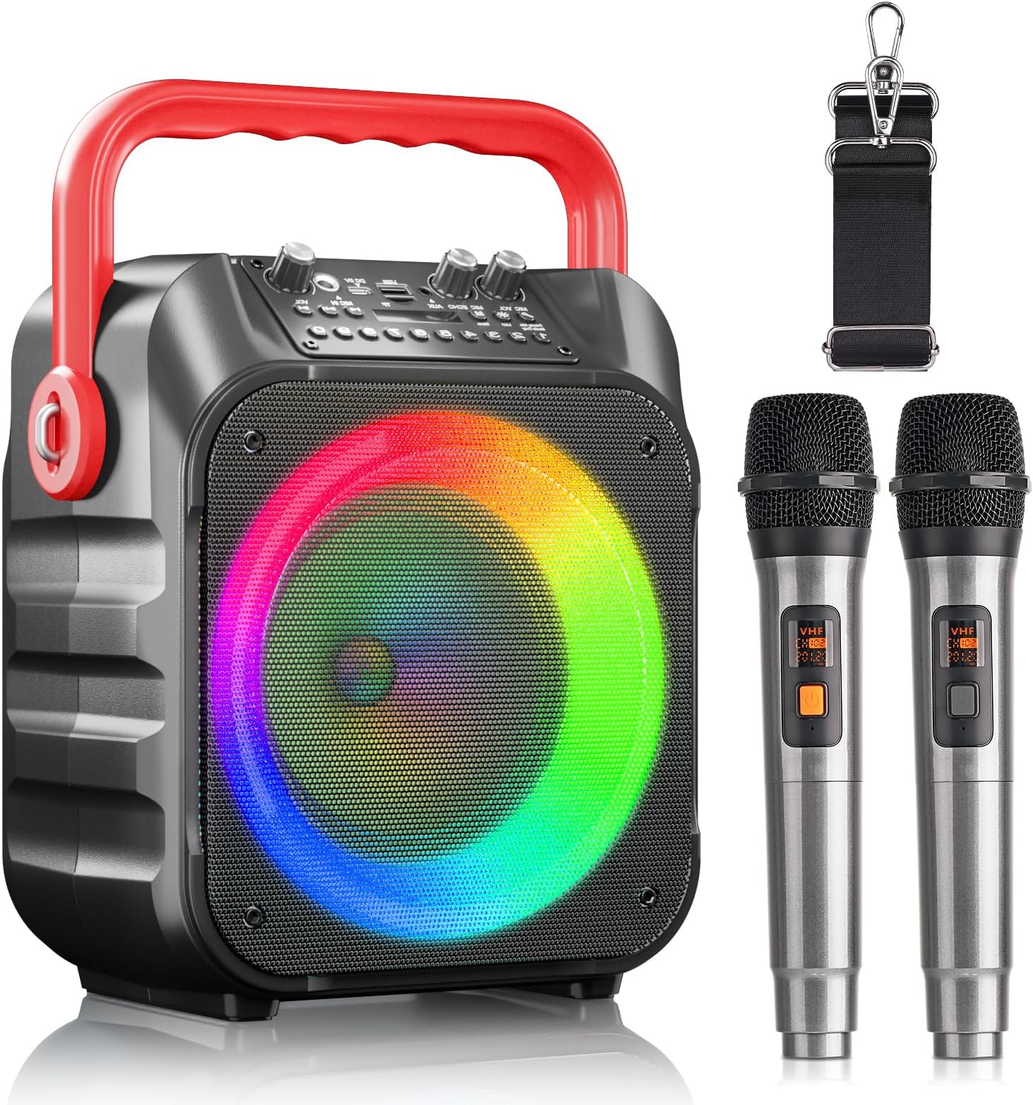 Amazon.com: CYY Karaoke Machine for Adults & Kids, Portable Bluetooth ...