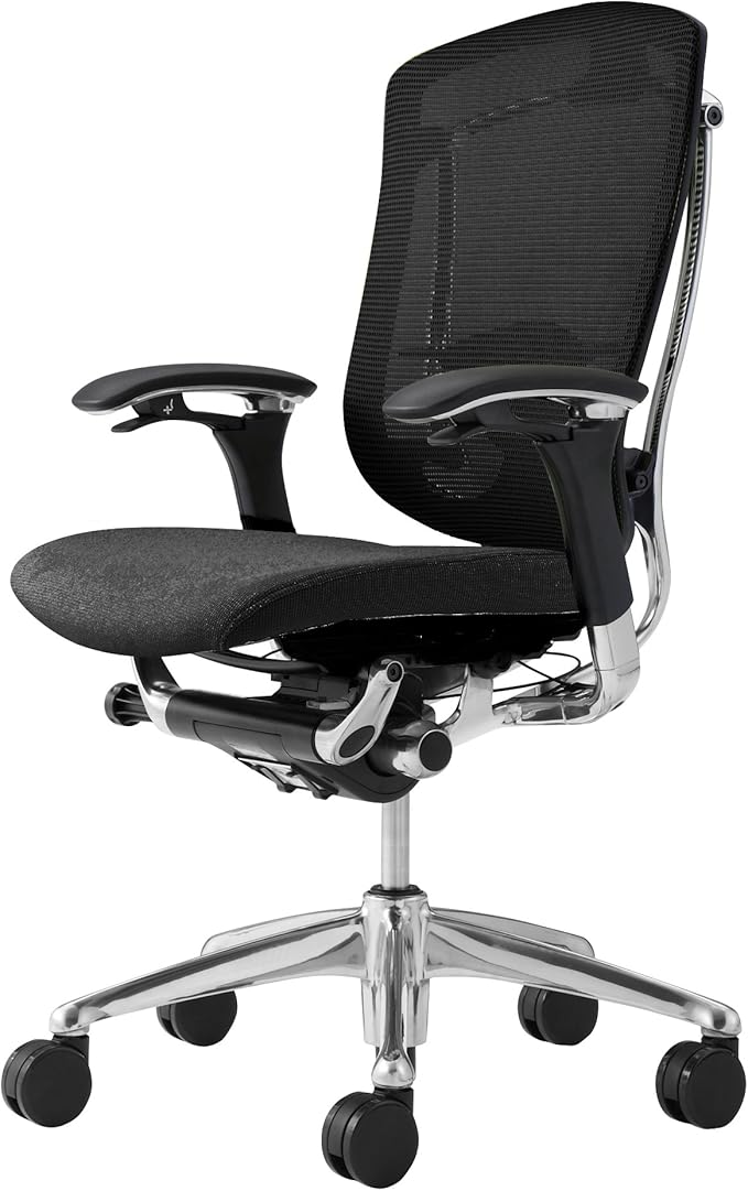 Amazon | オカムラ オフィスチェア コンテッサ 可動肘 スタンダードタイプ 座:クッション ブラック CM32AB-FBF1 | デスクチェア | 文房具・オフィス用品