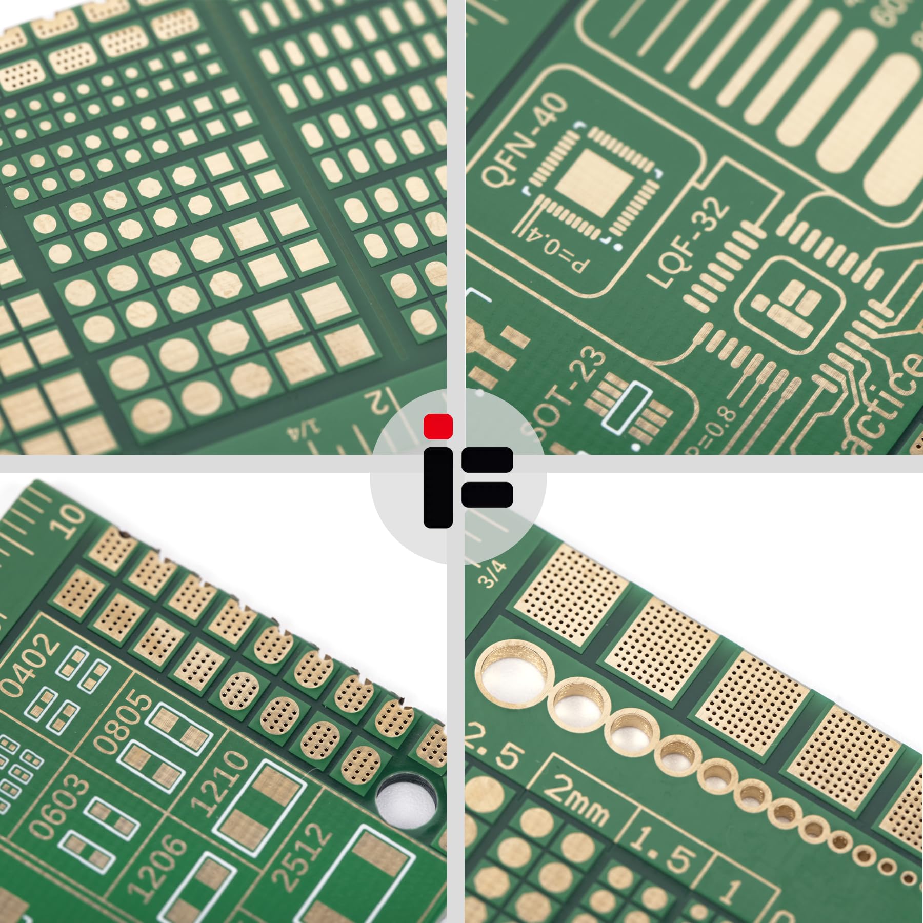 Snapklik.com : 3PCS FPV Soldering Practice Board Soldering Practice PCB ...