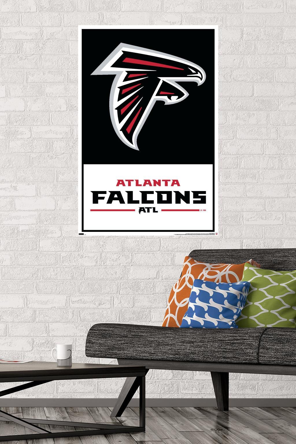 Nfl Falklogo NFL Atlanta Falcons Logo 21 Wall Poster : Amazon.ca: