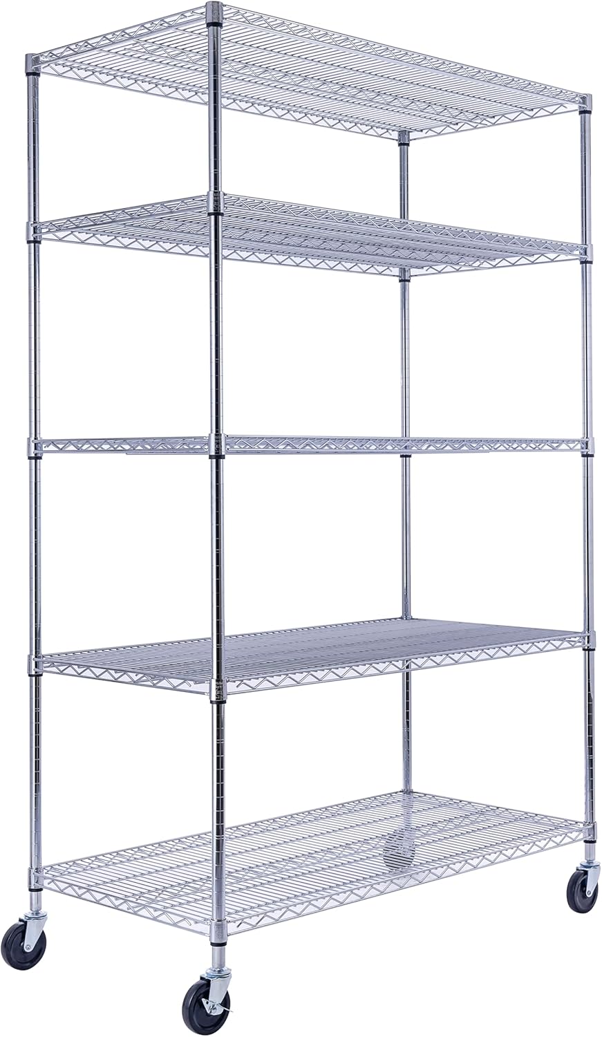 Amazon.com: 48"x24"x72" Prime Heavy Duty Chrome 5-Tier Steel Wire ...