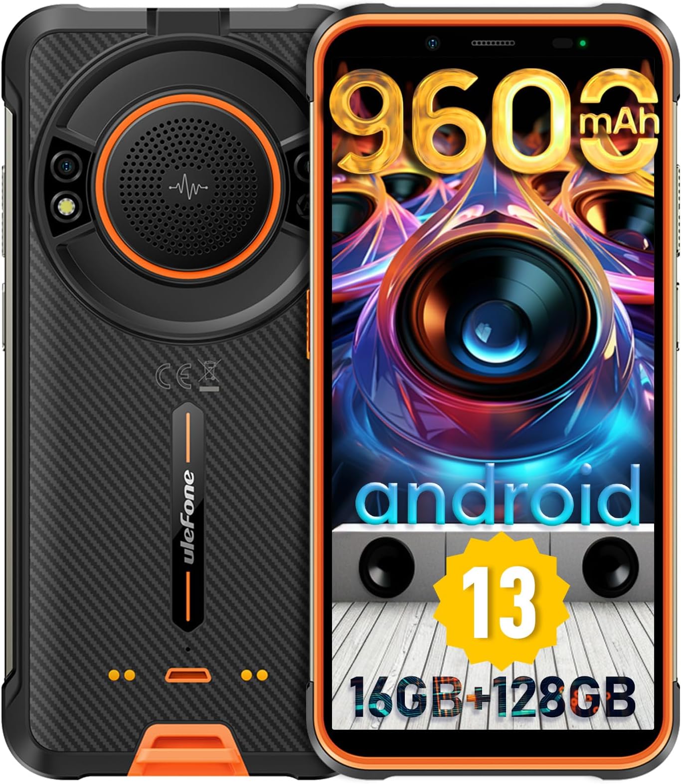 Amazon.com: Ulefone Power Armor 16S Rugged Phone Unlocked, 122dB Loud ...