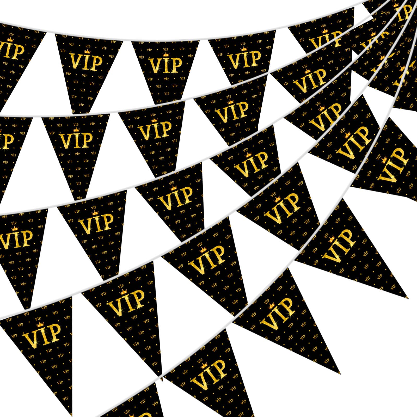 Amazon.com: Faccito 5 Pieces 49 ft VIP Pennant Banners Movie Night ...