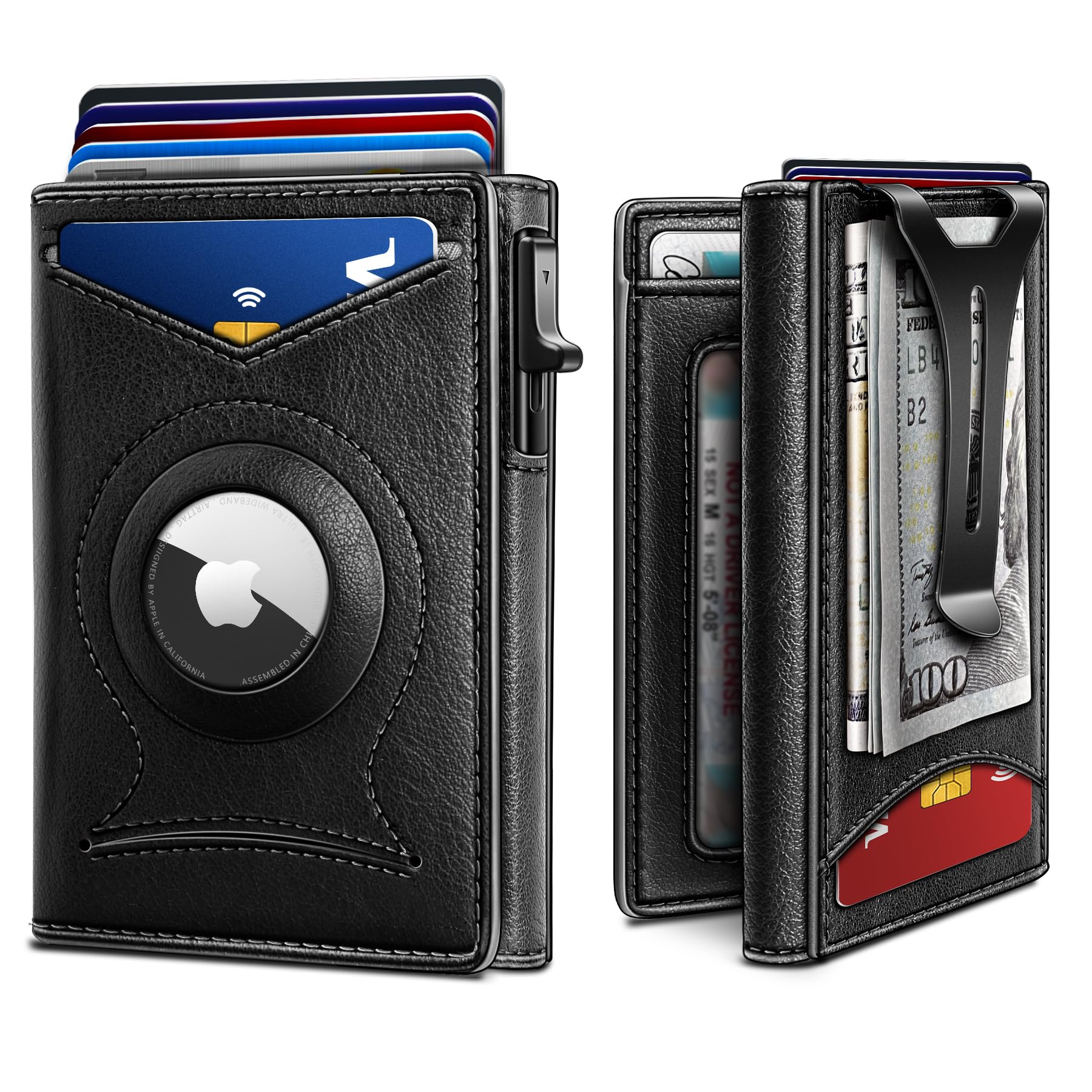 KEMISANT Money Clip Wallet,Mens Gift Slim Wallet Credit Card Holder ...