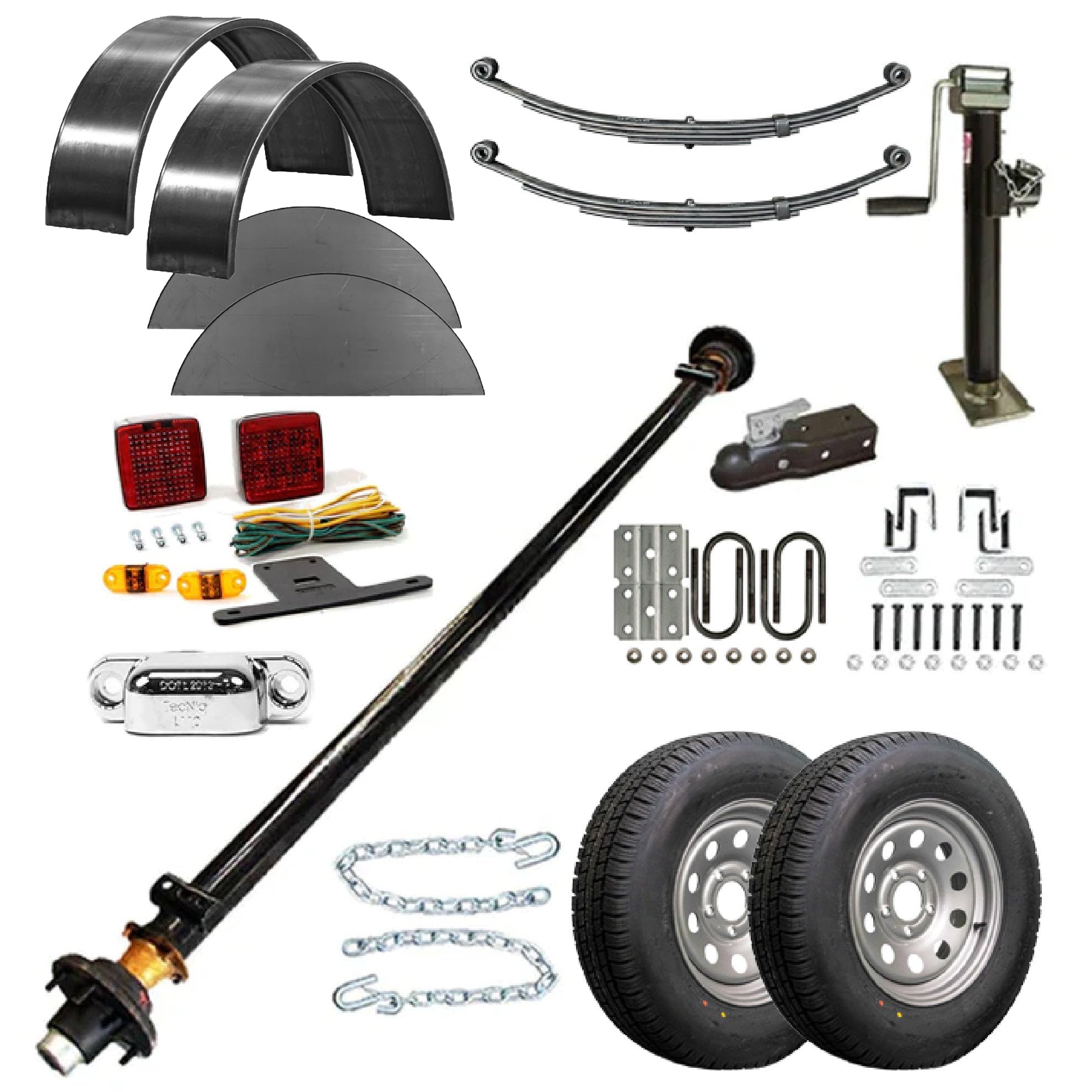 Utility Trailer Axle Kits 2,000 Lb Trailer Kits Delivered In 24 Hours