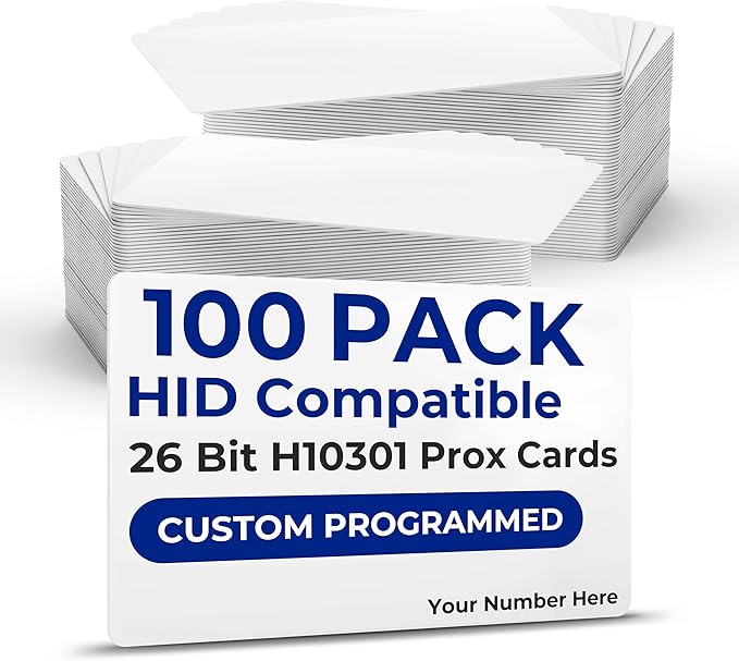 Amazon.com : Custom Programmed Compatible HID Prox Cards - Free Custom ...