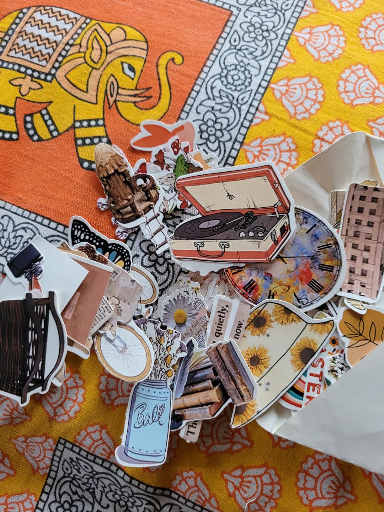 Titu Ki Baatein 50 PCS Cute Vintage Stickers - Vinyl Stickers for Water ...